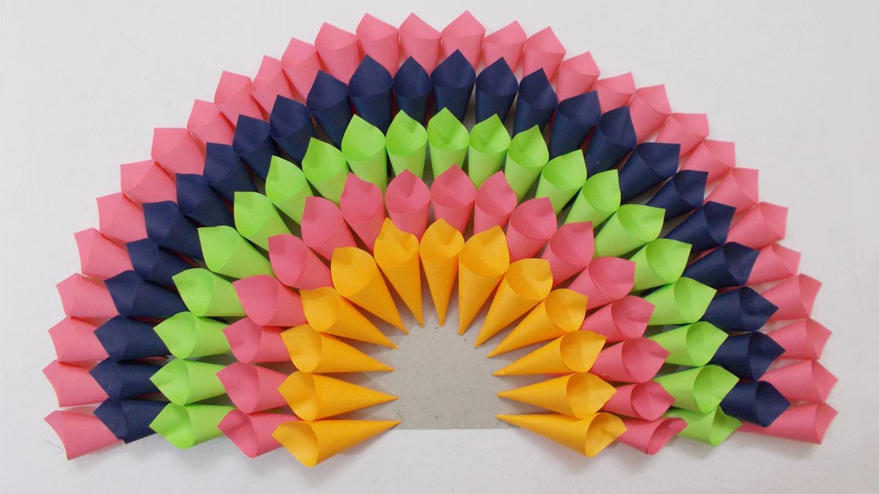 DIY Paper Craft Project: How to Make Multicolored Paper Peacock for ...