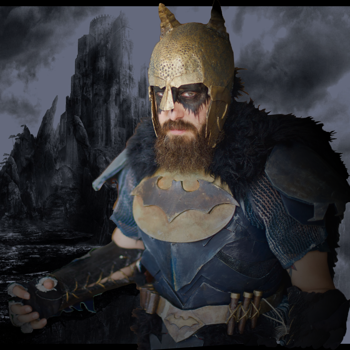 Viking Batman Mashup Costume "Bat-king" : 8 Steps (with Pictures ...