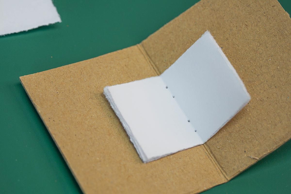 DIY Mini Book With Long Stitch Binding | How to Make a Tiny Bound Book ...