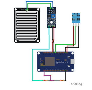 Rain Drop Indicator Using Web Server or Blynk. : 8 Steps - Instructables