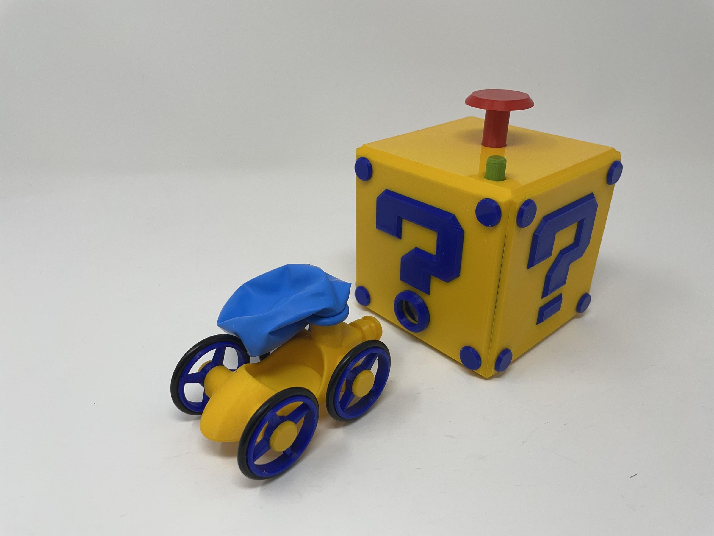 A 3D Printed Balloon Powered "Jet" Car With Inflator. : 6 Steps (with ...