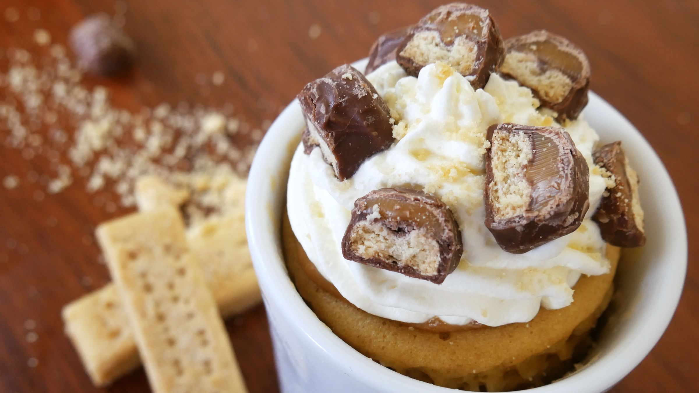 TWIX (CARAMEL MILLIONAIRE SHORTBREAD) MUG CAKE : 3 Steps (with Pictures ...