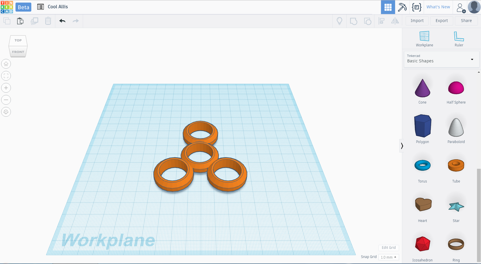3d Printed Fidget Spinner Design Tinkercad : 5 Steps (with Pictures ...