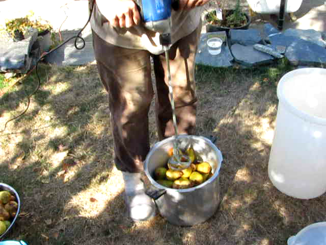Grinding Up Pears for Perry (pear Cider) - Instructables