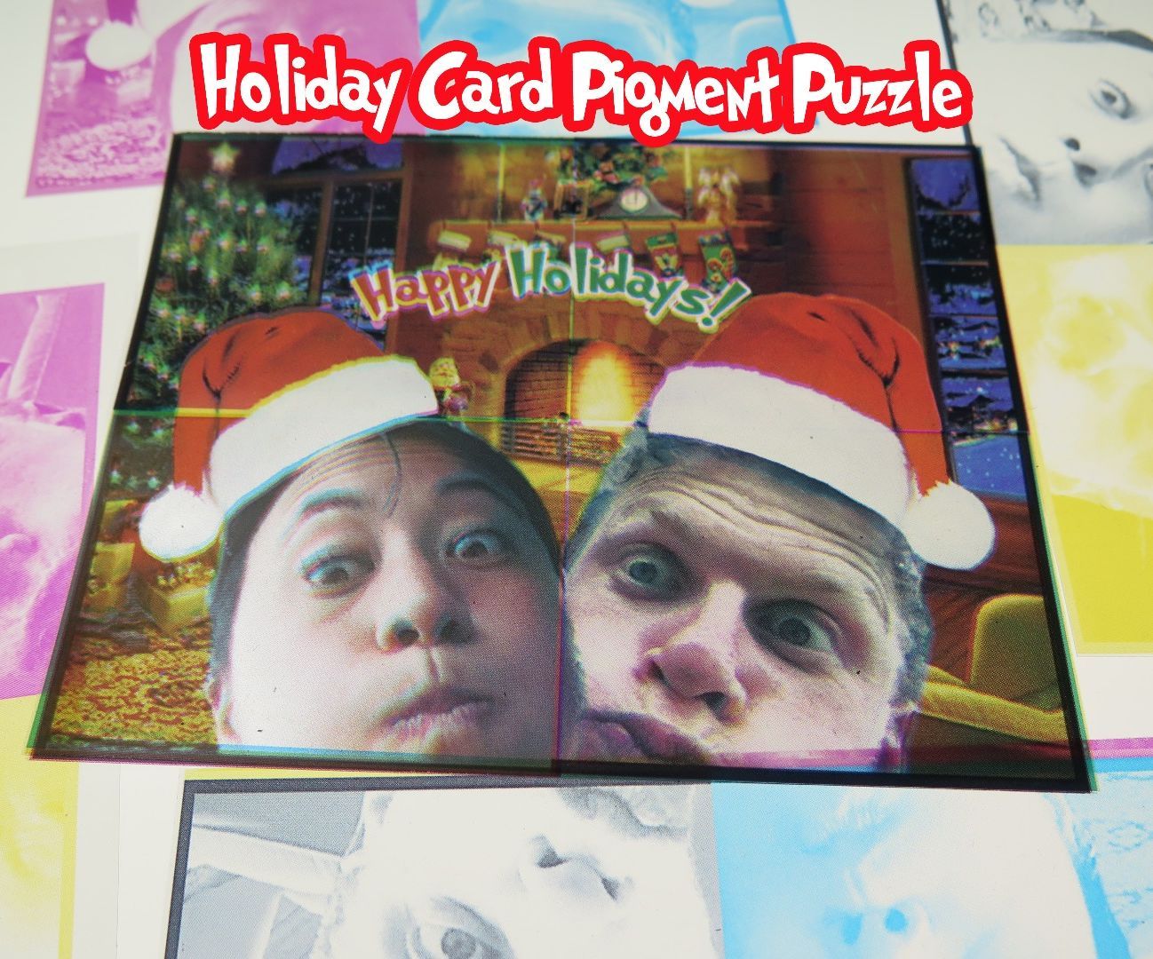 Holiday Card Pigment Puzzle : 7 Steps (with Pictures) - Instructables