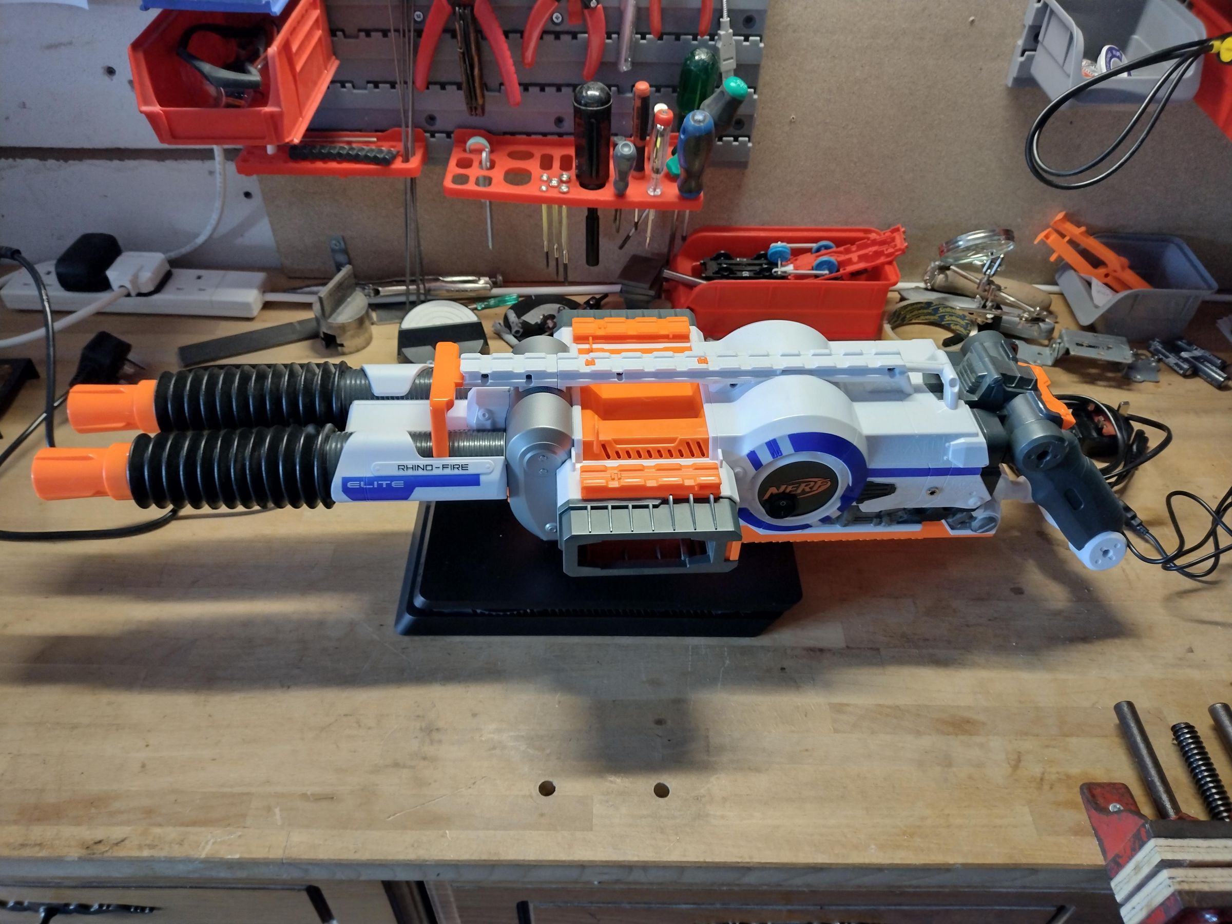 Switch Adapting a Rhino Fire Elite NERF Blaster : 5 Steps - Instructables