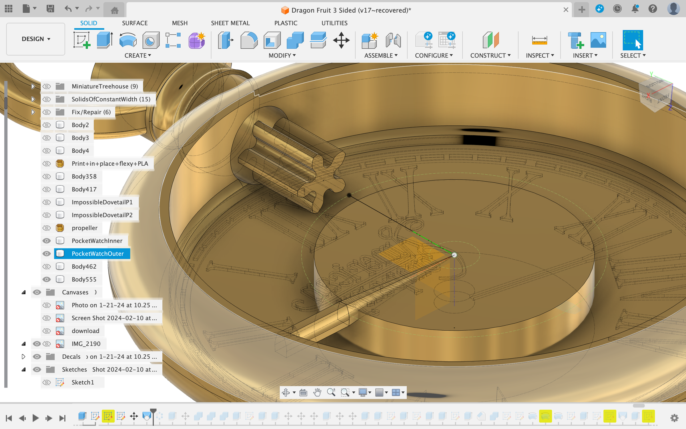 3D Printed Pocket Watch From "The Pocket Watch Gang" : 16 Steps (with ...
