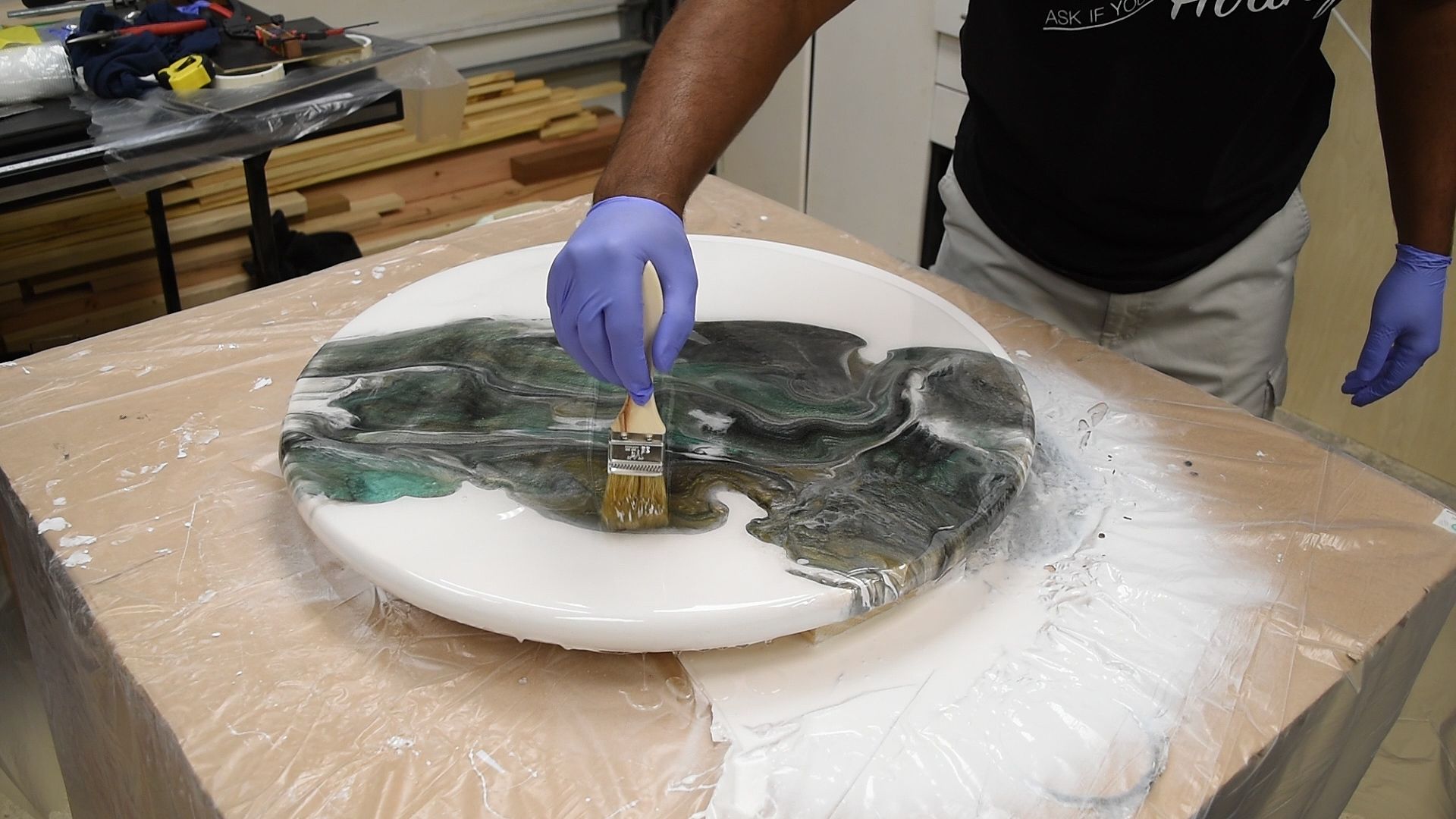 How to Make an Epoxy Resin Tabletop : 8 Steps (with Pictures ...