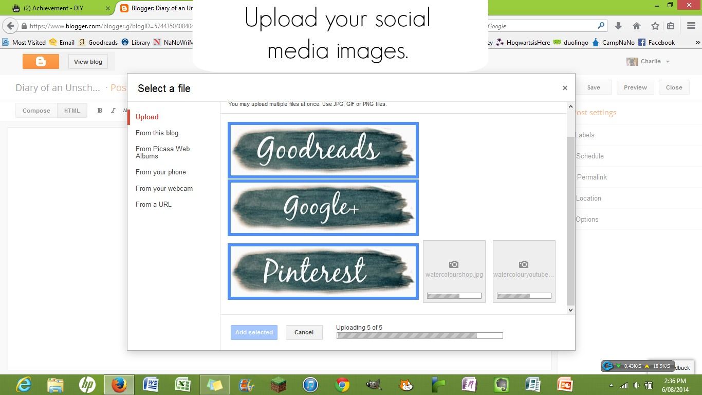 How to Add Social Media Buttons to You Blogger (Blogspot) Blog : 11 ...