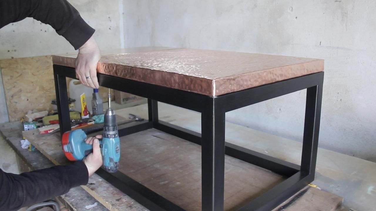 Hammered Copper Coffee Table : 9 Steps (with Pictures) - Instructables