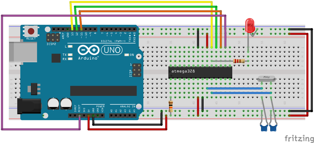 Programming ATmega328 With Arduino IDE Using 8MHz Crystal : 4 Steps ...