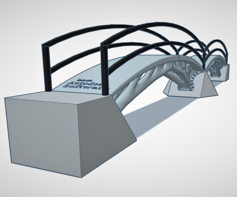 Double Arched Pedestrian Bridge (Inverted Version) : 14 Steps ...