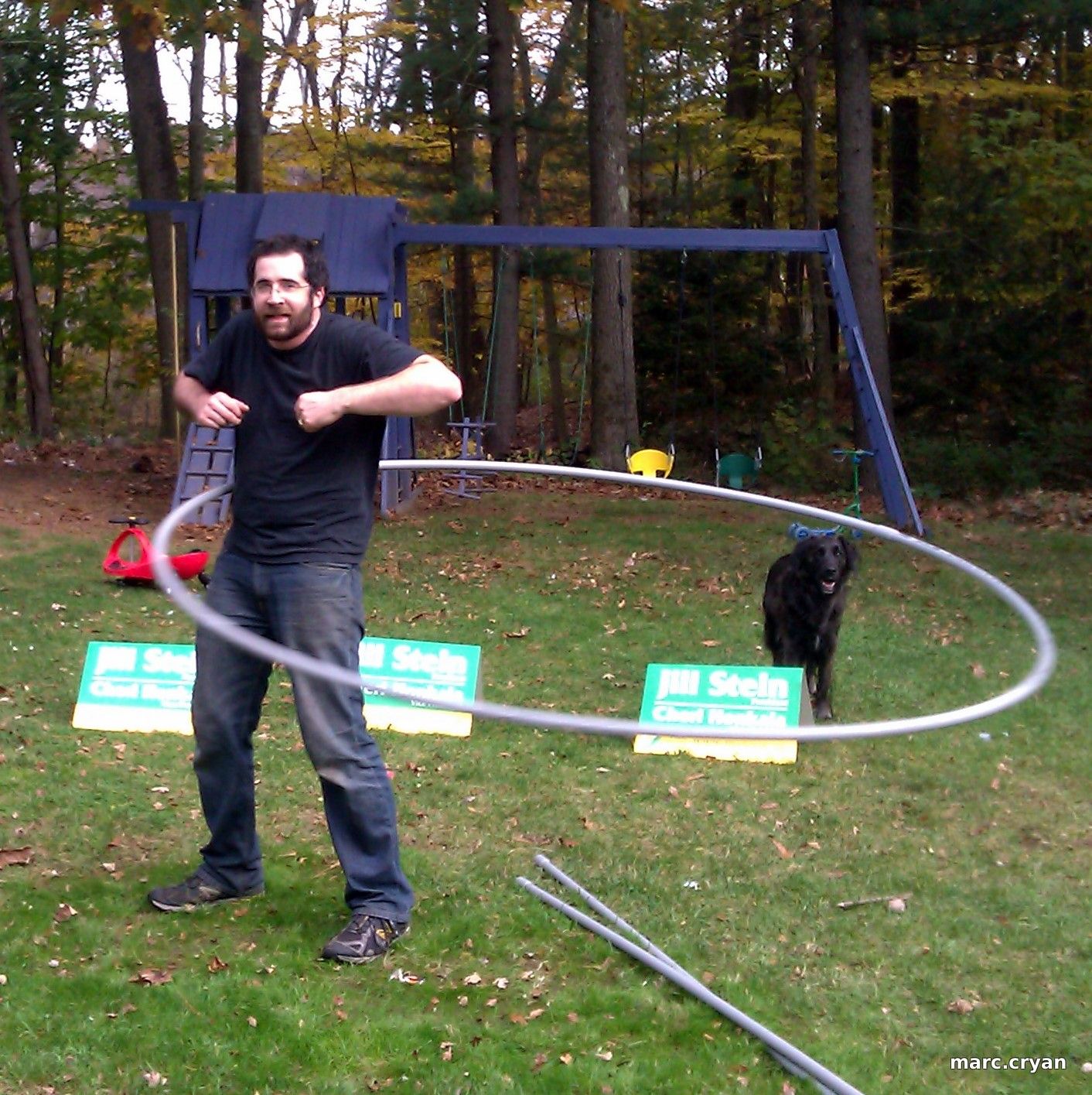 Supa-Hula (a Very Big Hula-hoop Made From Plastic Electrical Conduit ...