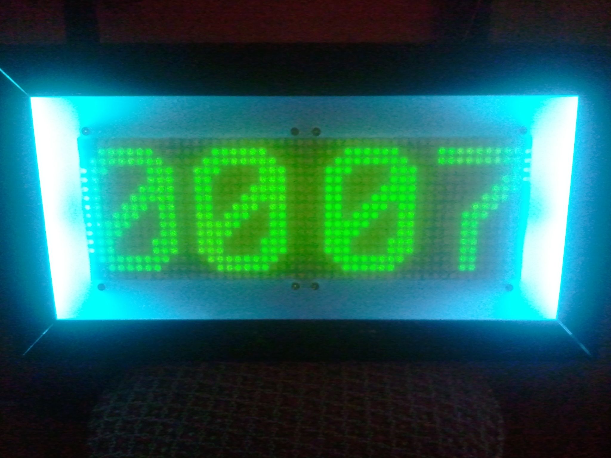 Rainbow Mega Pong Clock : 3 Steps - Instructables