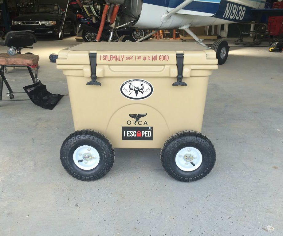 Orca or Yeti Cooler Wheels : 7 Steps (with Pictures) - Instructables