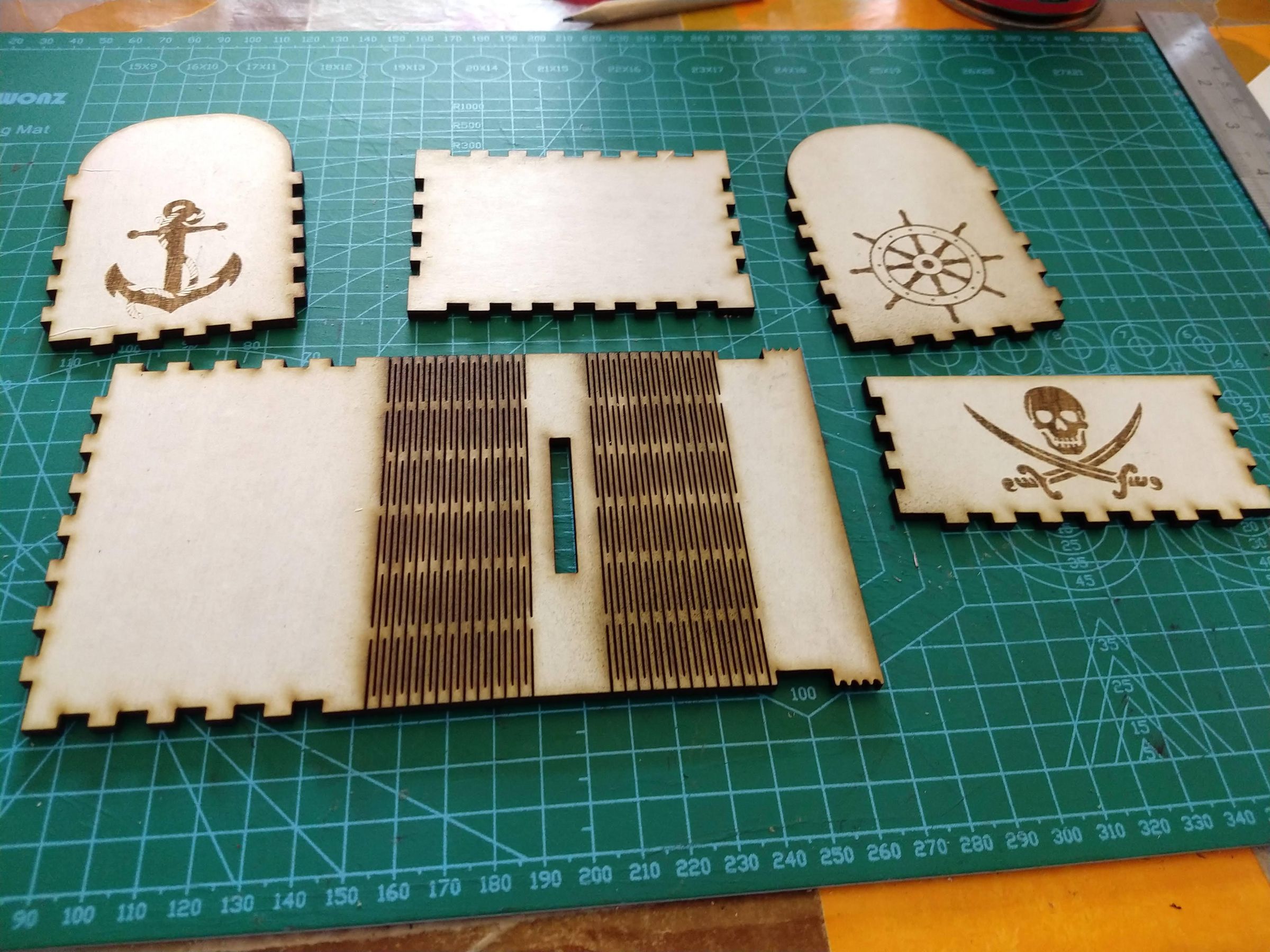 Laser Cut Treasure Chest Money Box : 9 Steps (with Pictures ...