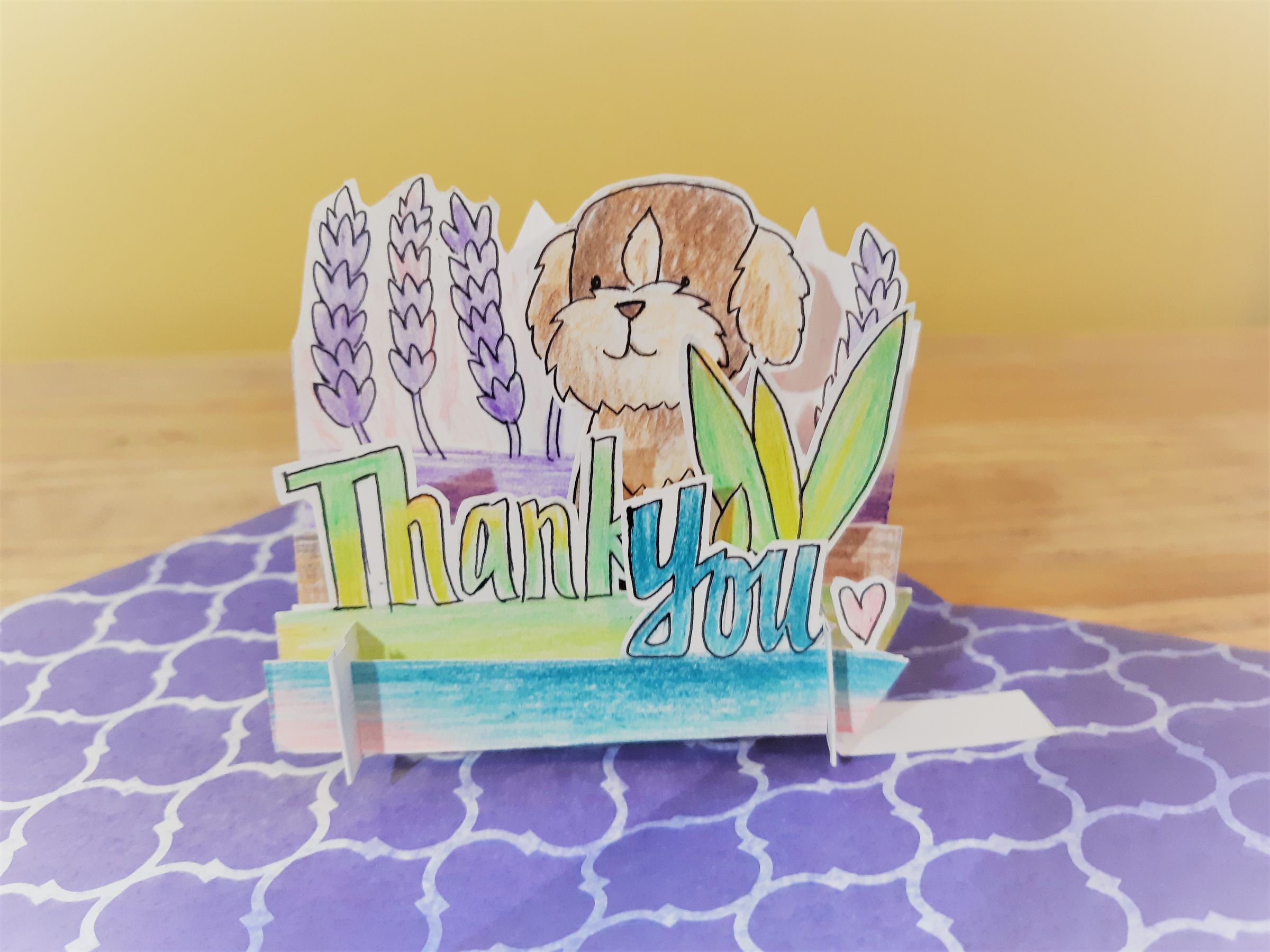 Pop Up Thank You Card : 4 Steps - Instructables