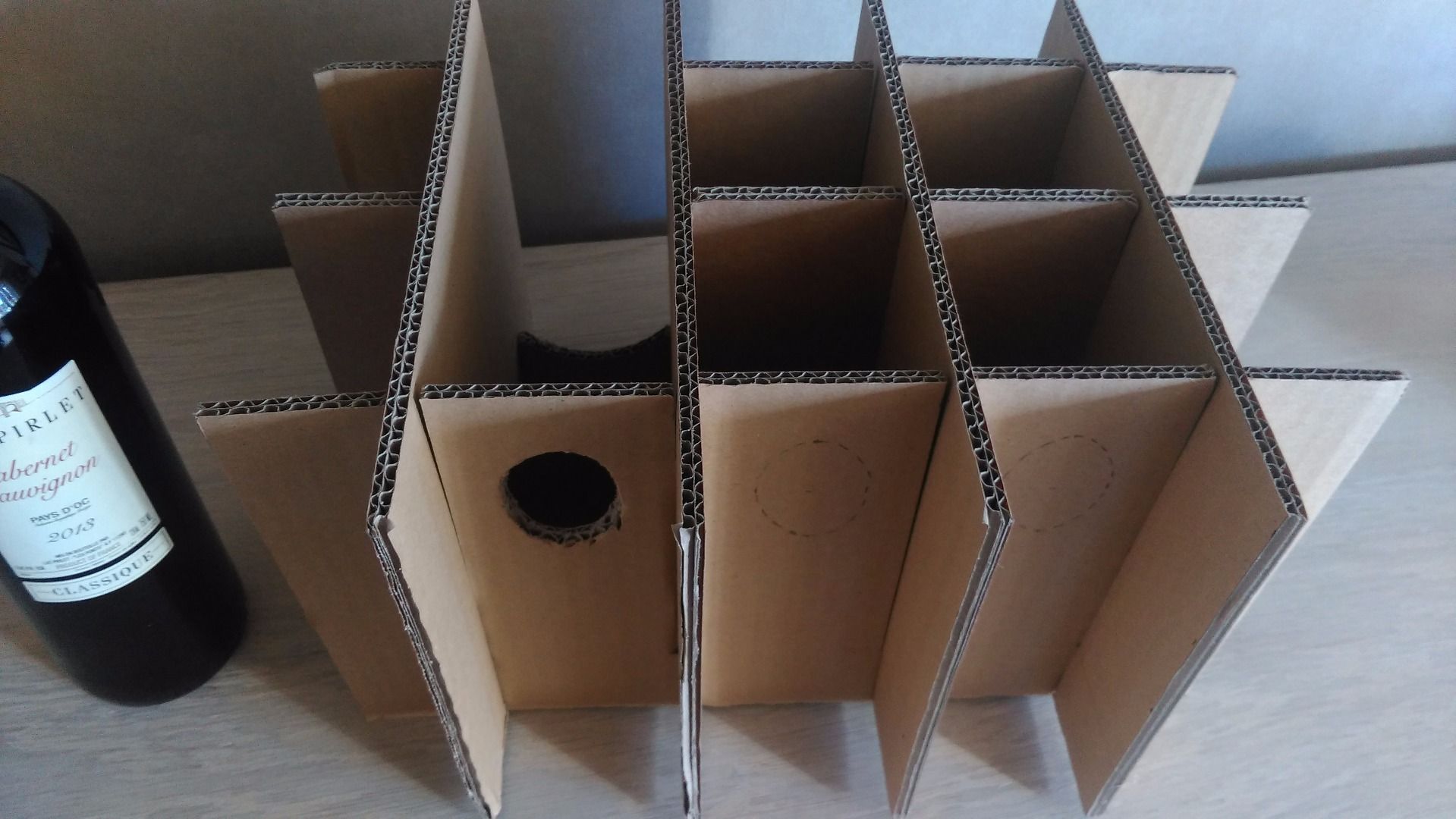 Cardboard Bottle Division to Wine Rack : 5 Steps (with Pictures ...
