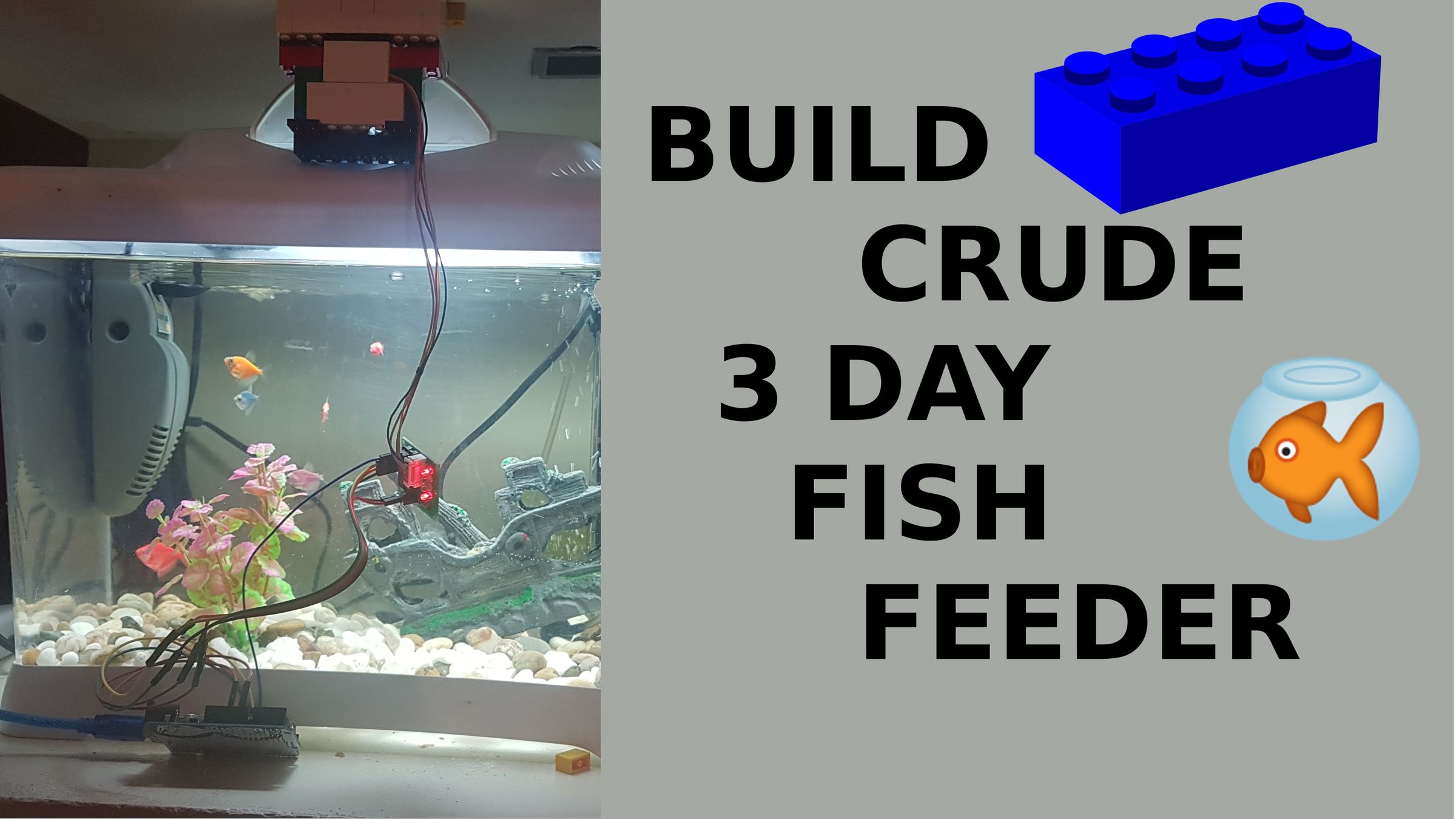 Fish Feeder for 3 Days With LEGO, Arduino and a 28BYJ-48 Stepper Motor ...