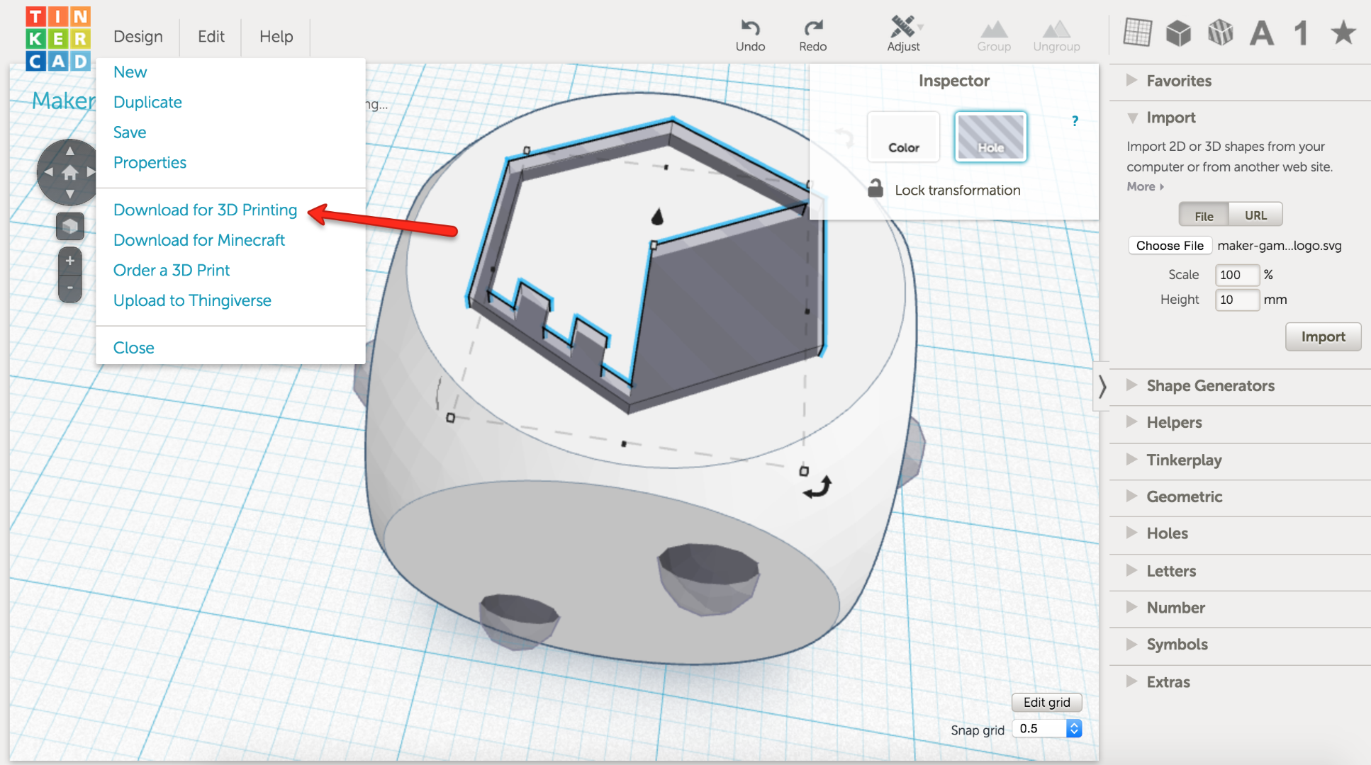 Create Custom 3D Printable Dice : 6 Steps (with Pictures) - Instructables