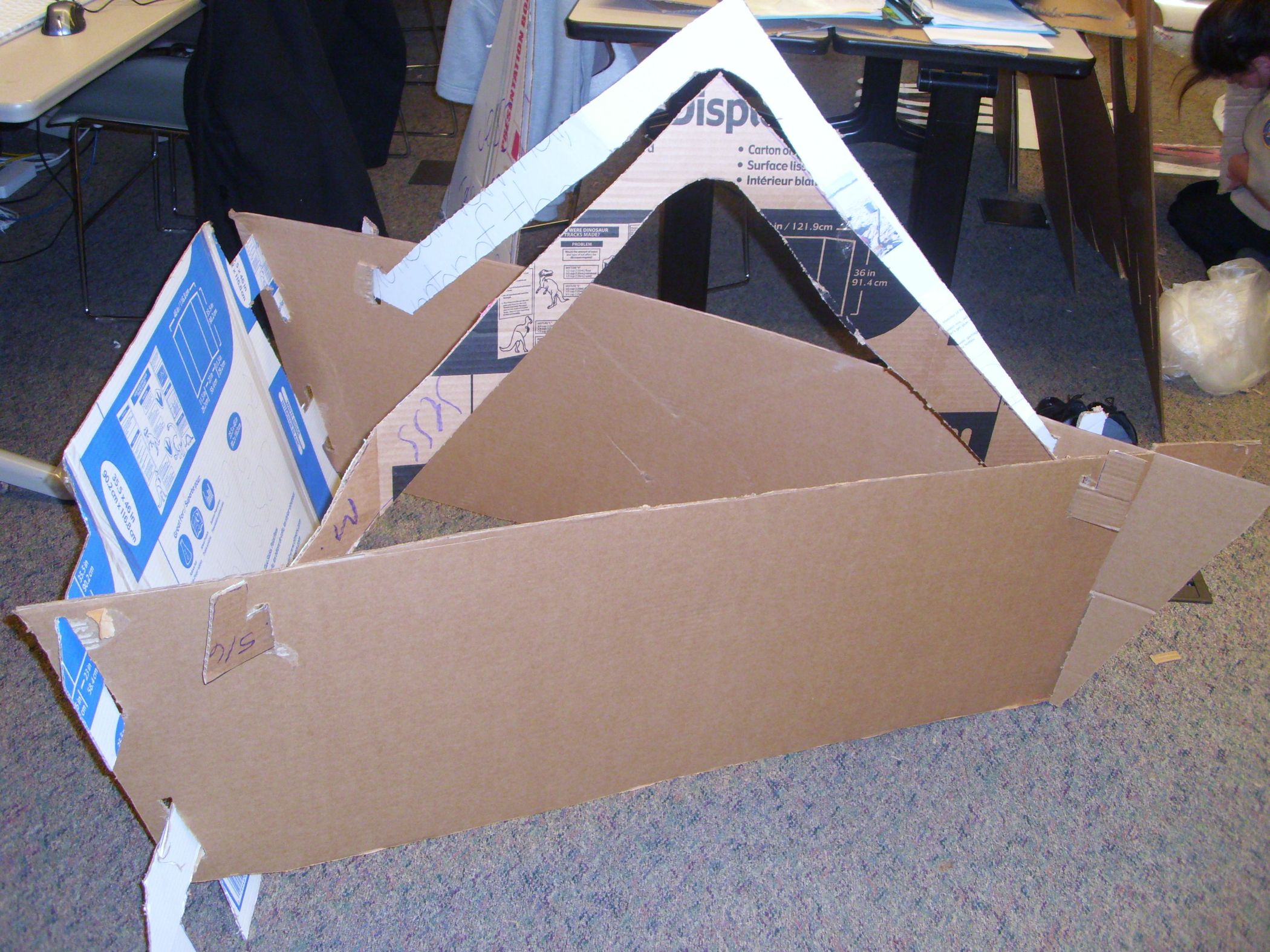 Fun and Easy-to-Make Cardboard Sail Boat Costume! : 14 Steps ...