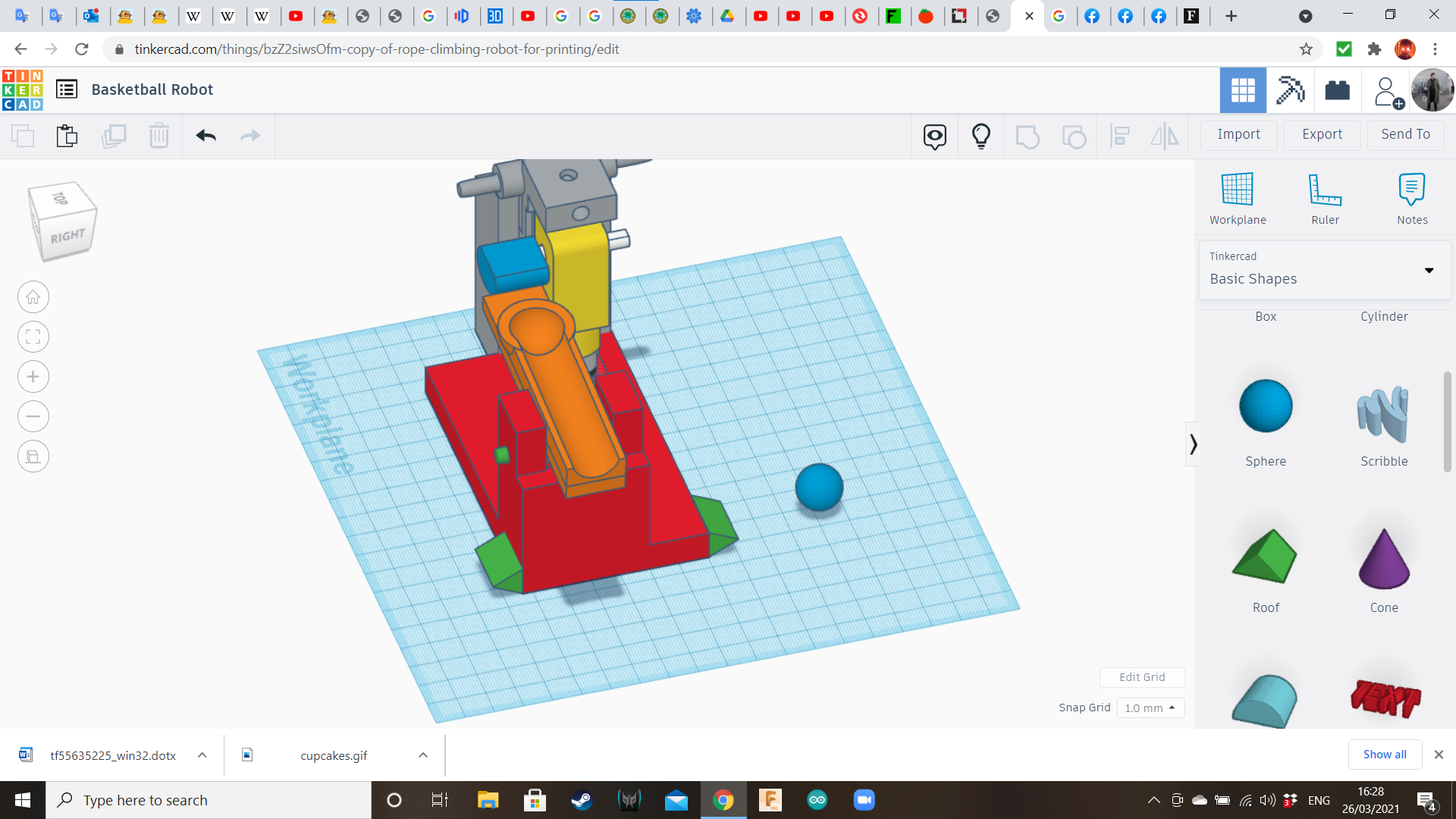 Tinkercad Robotics for School: Basketball Machine! : 16 Steps (with ...