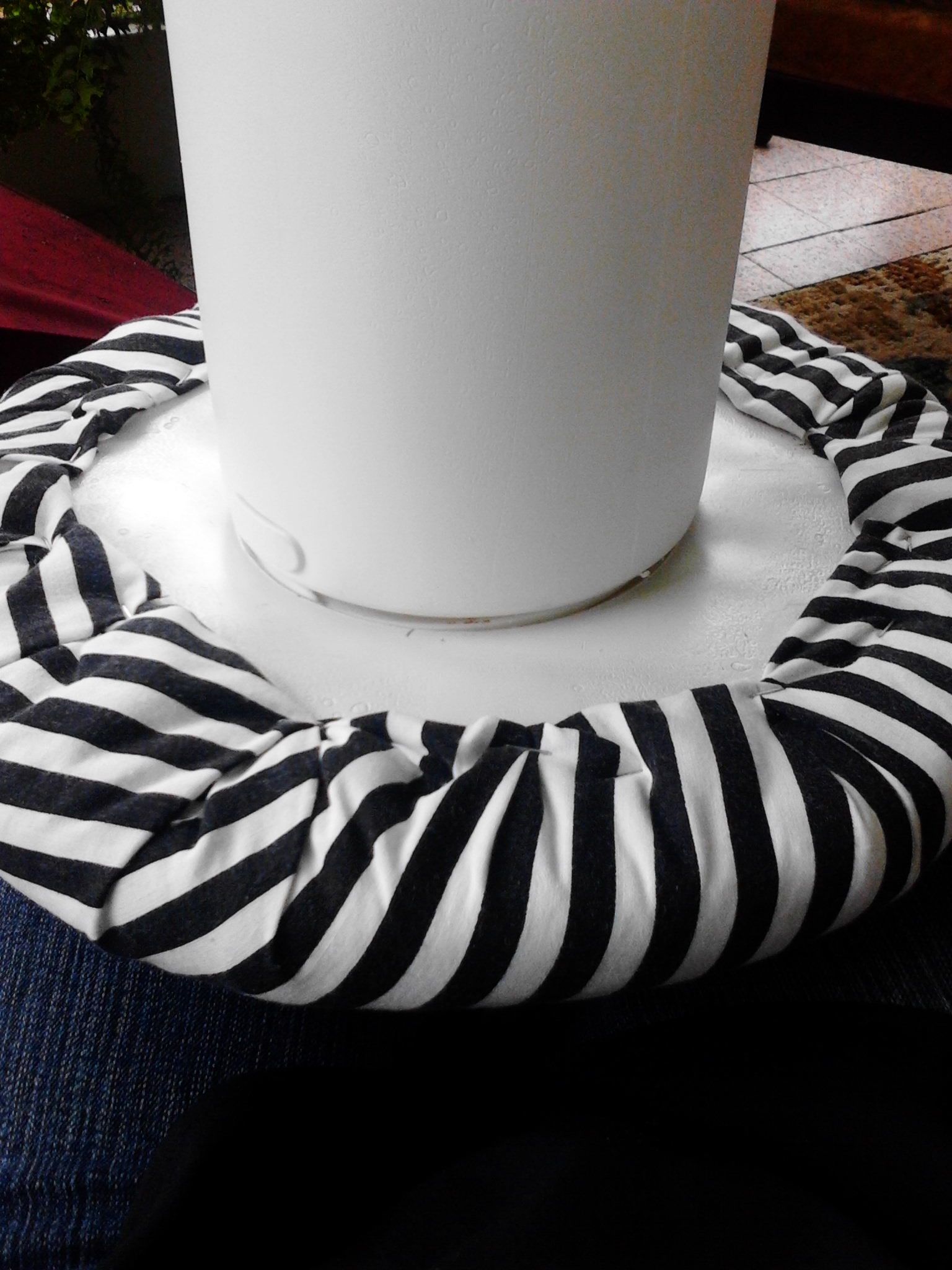 Easy No Sew Diy Round Stool Made From Plastic Spool Thingy : 3 Steps ...