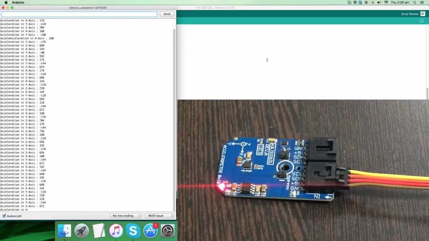Measurement of Acceleration Using H3LIS331DL and Arduino Nano : 4 Steps ...
