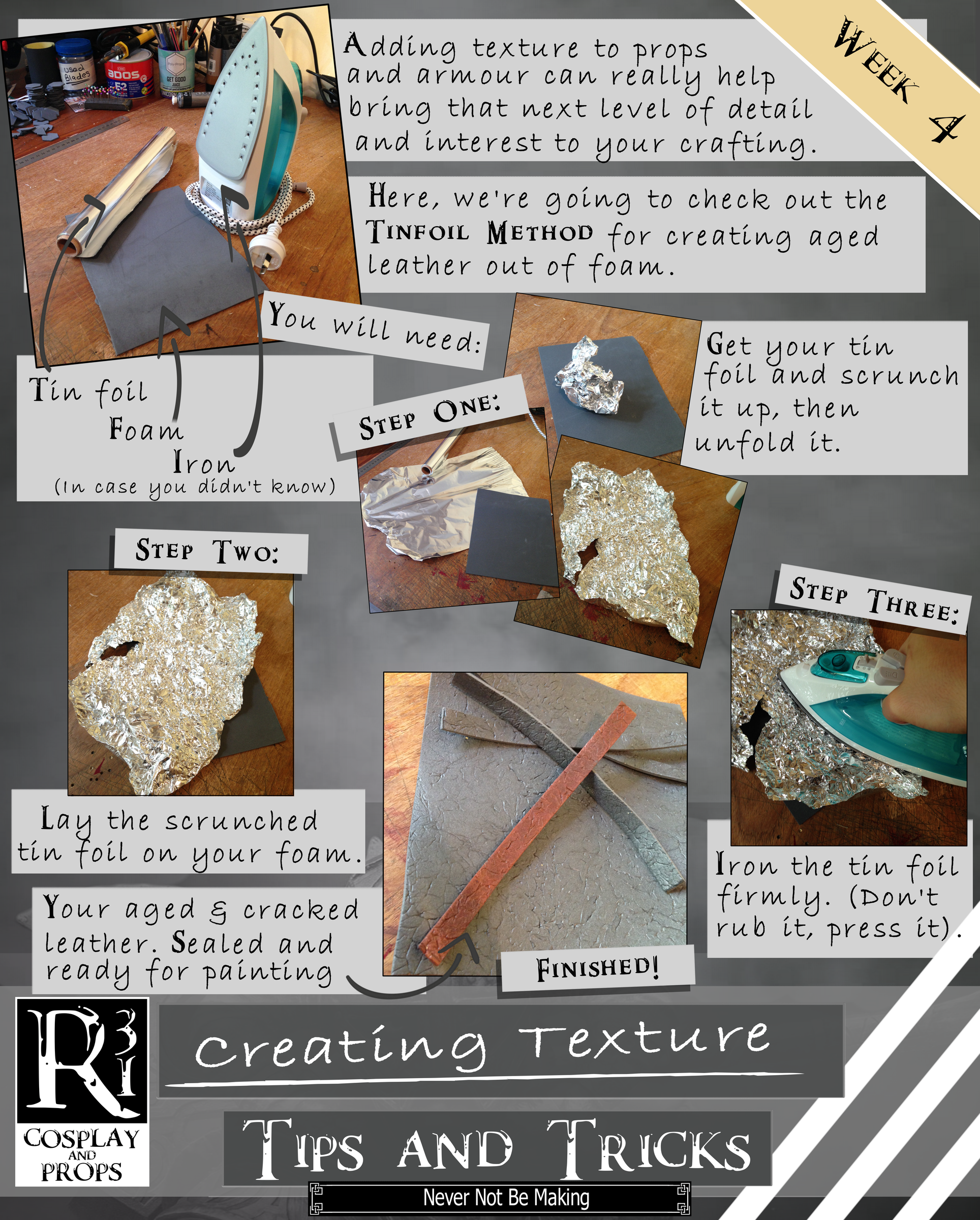 Working With Foam: Tips and Tricks - Creating Texture : 5 Steps (with ...