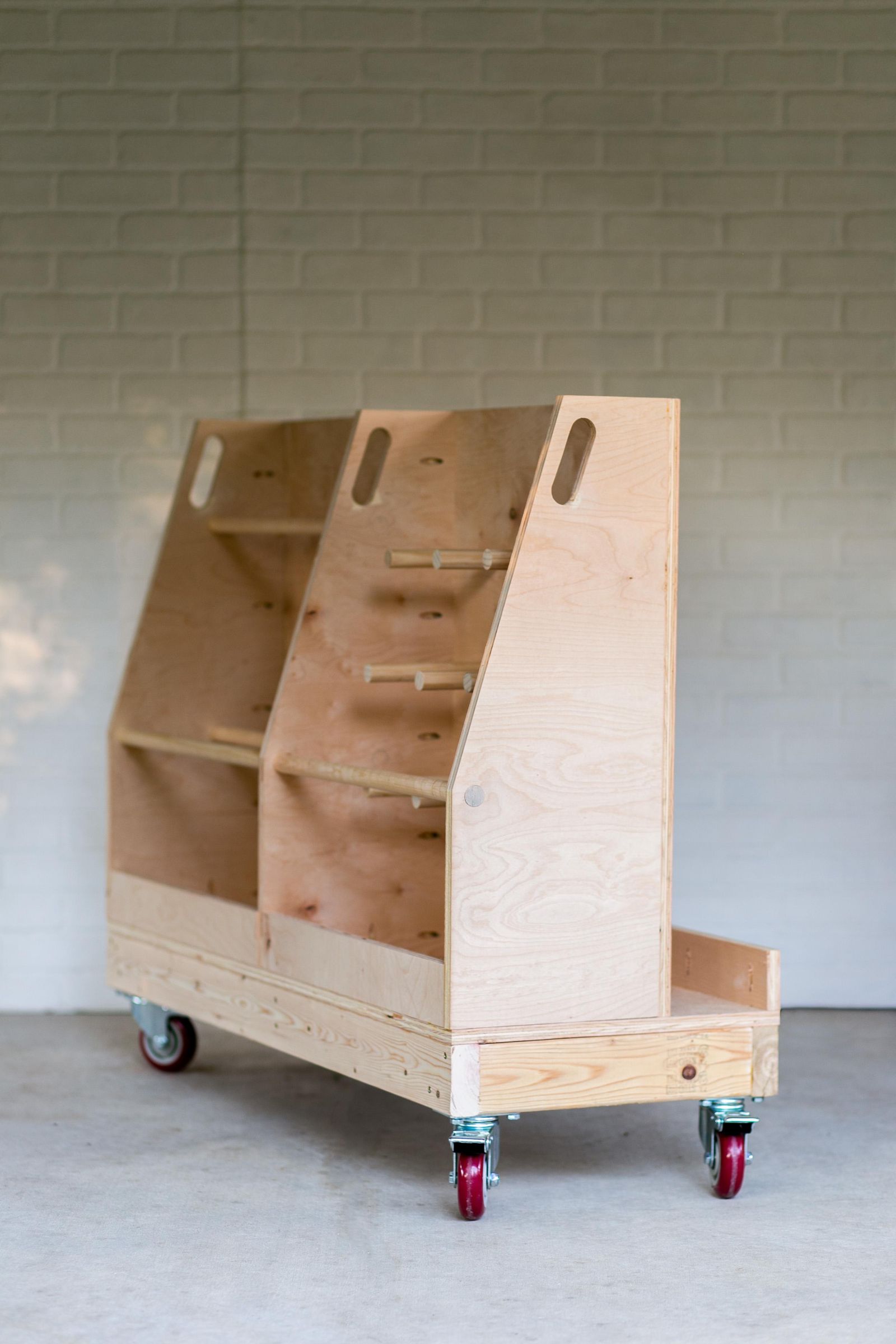 DIY Mobile Plywood and Lumber Storage Cart | Only 1 Sheet of Plywood ...