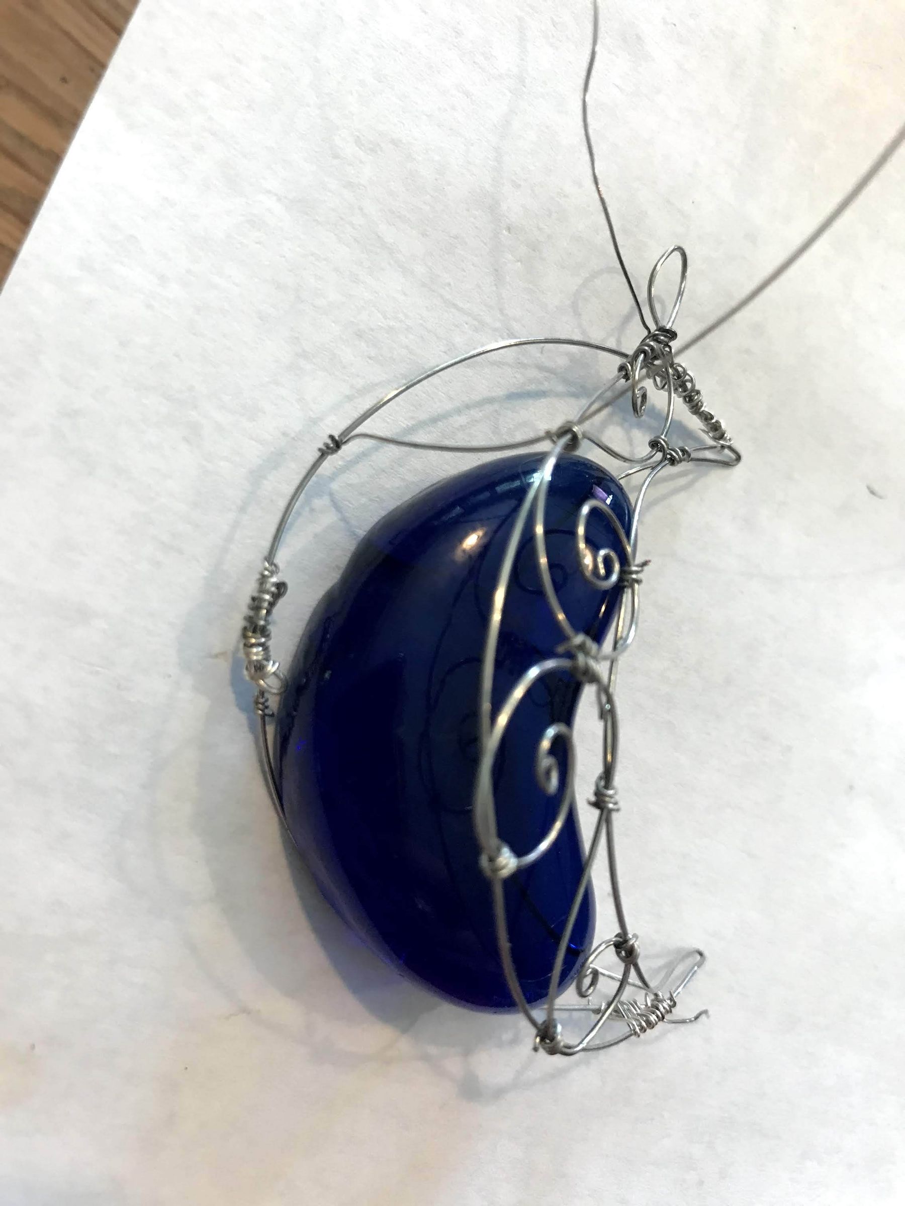 How to Design (and Finish!) a Wire Wrapped Moon Pendant : 8 Steps (with ...