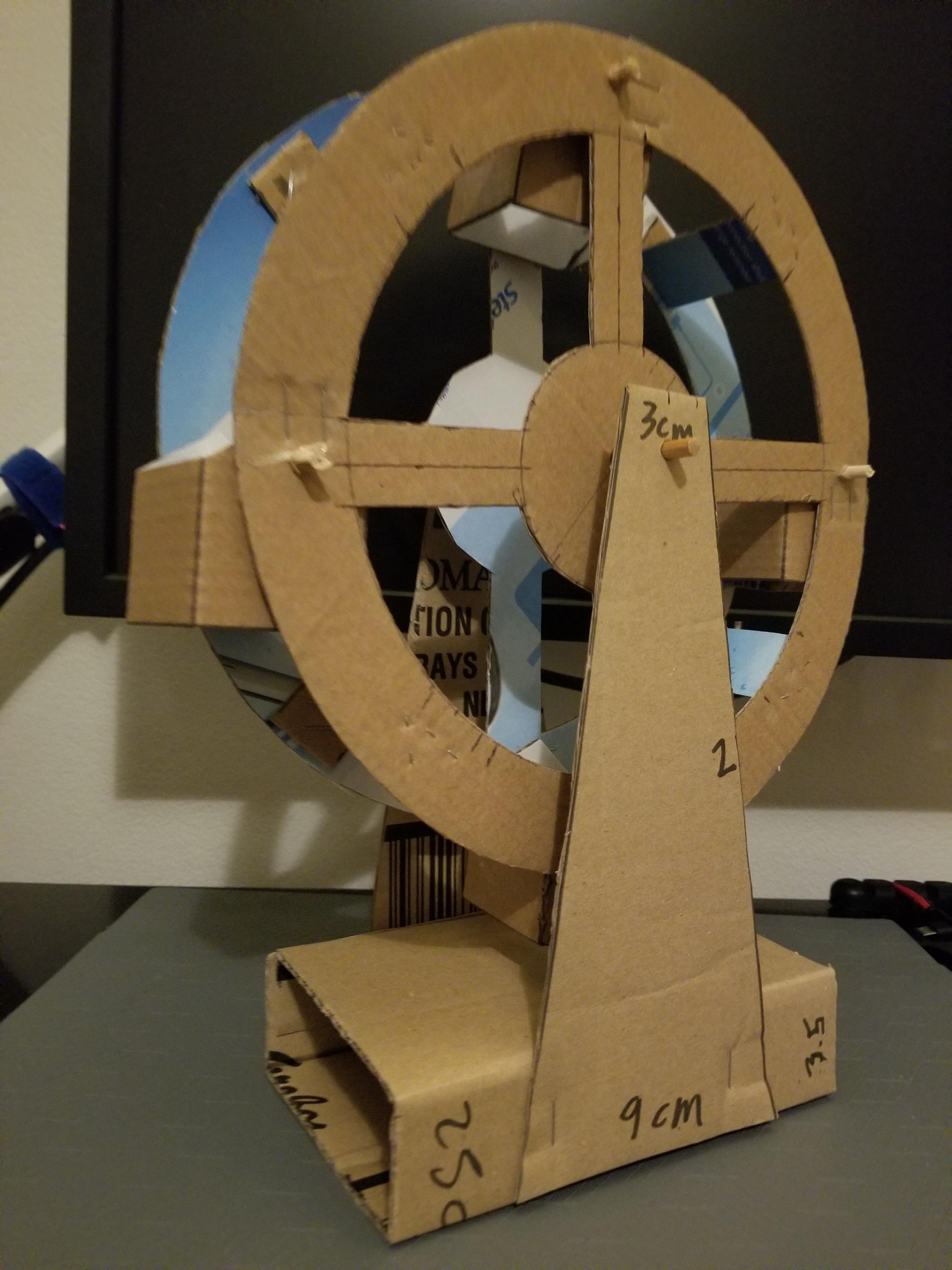 Cardboard Ferris Wheel - Learning From Home Project : 21 Steps (with ...