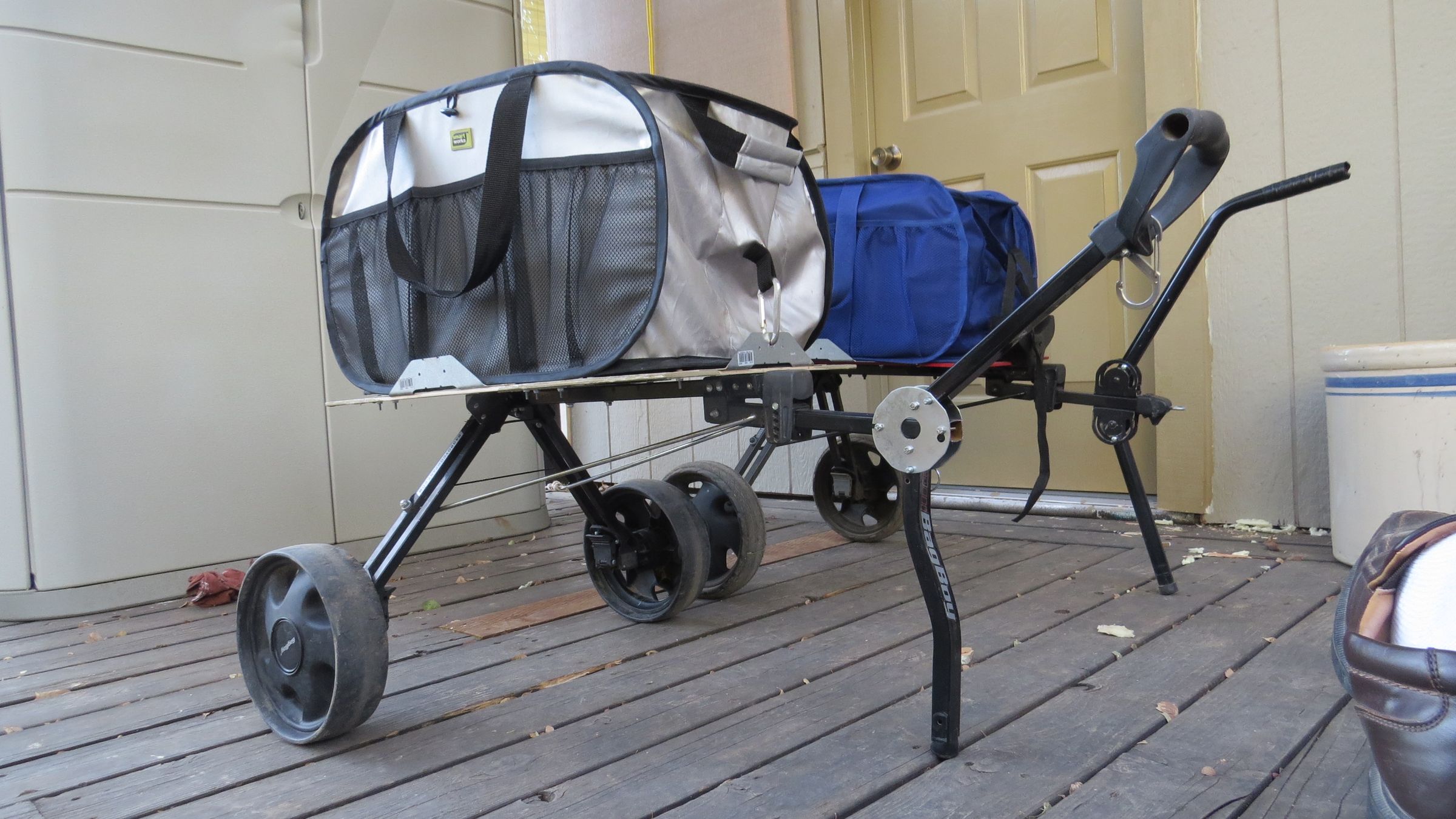 Folding Cart for Your Bicycle or Shopping When Walking to the Market ...