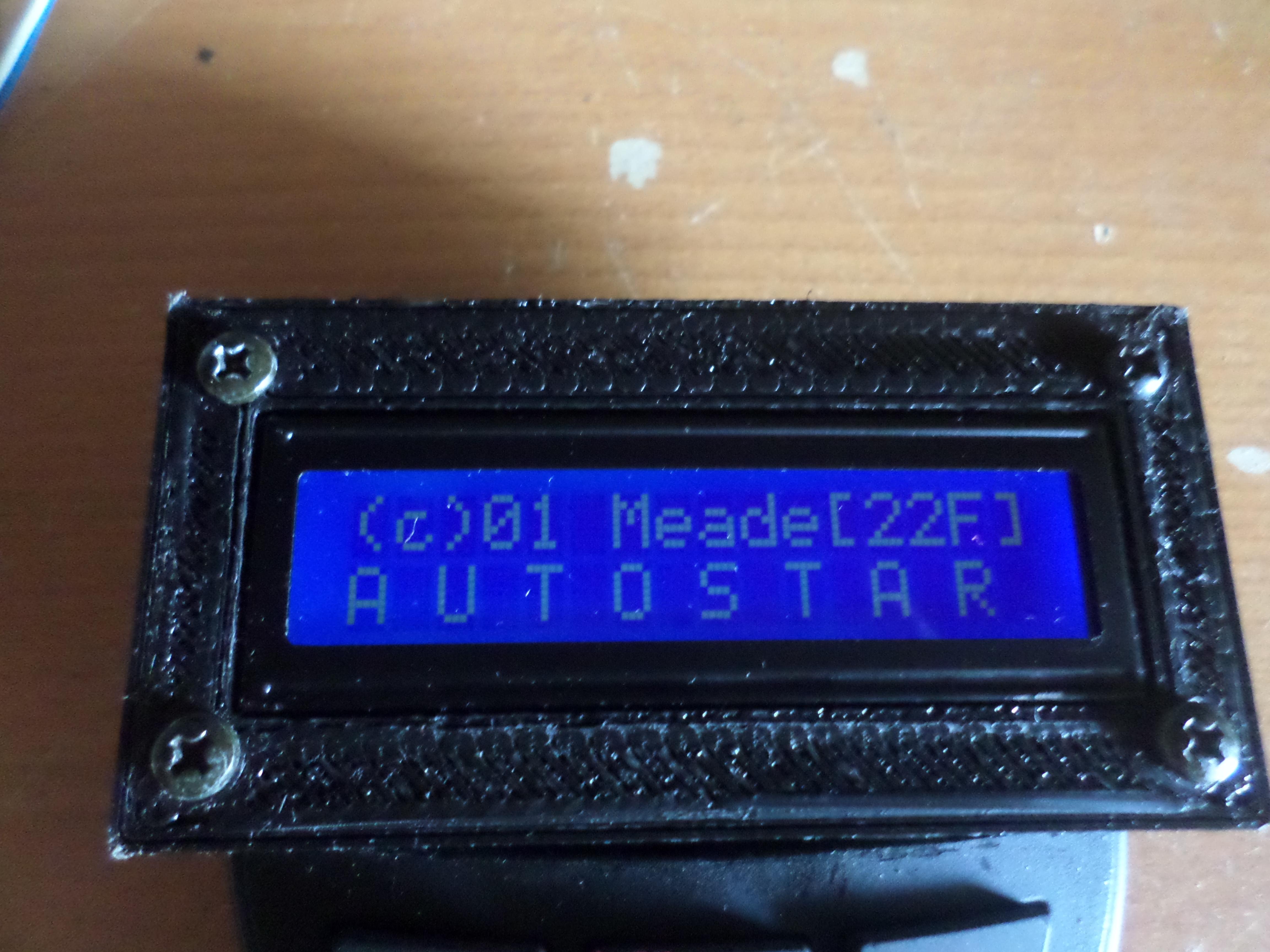 Meade Autostar 497 Handbox LCD Display Replacement Repair 1602 : 6 ...