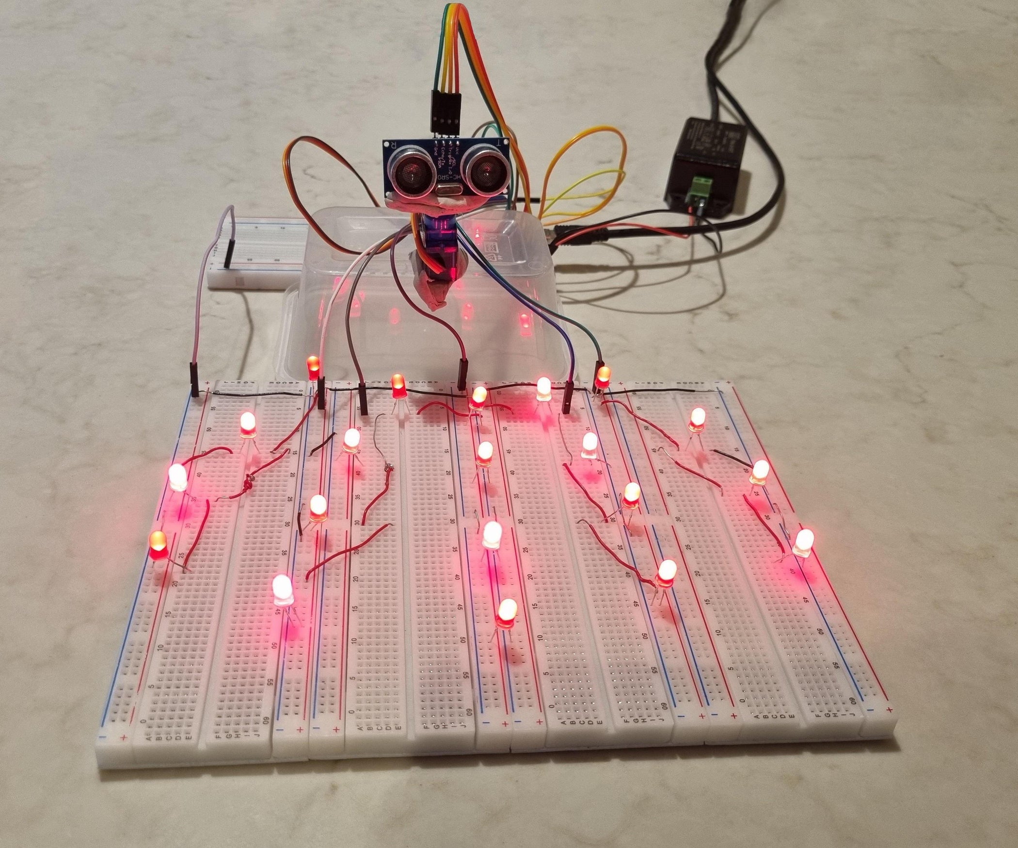 Ultrasonic LED Radar : 5 Steps - Instructables