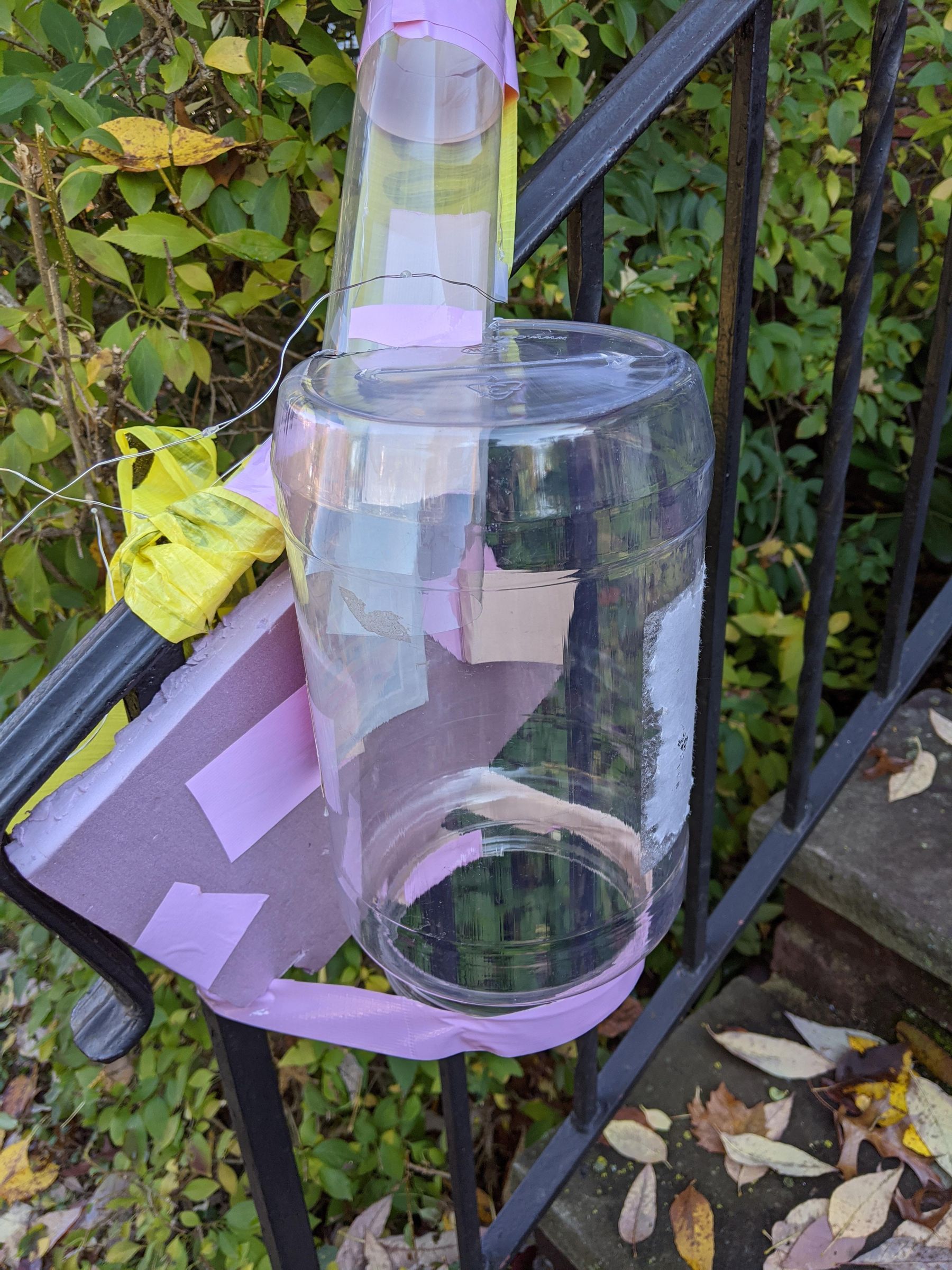 Glowing Halloween Candy Chute From 2nd Floor: Transparent Slide and ...