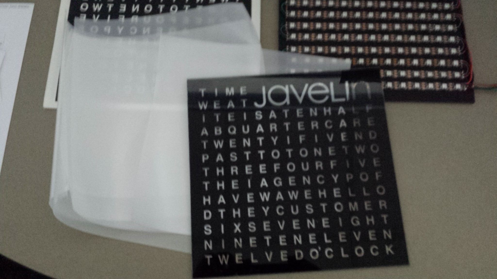Javelin's Word Clock : 9 Steps (with Pictures) - Instructables