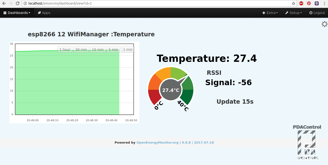 View Dashboards Emoncms Esp8266 Arduino Iot 7 Steps