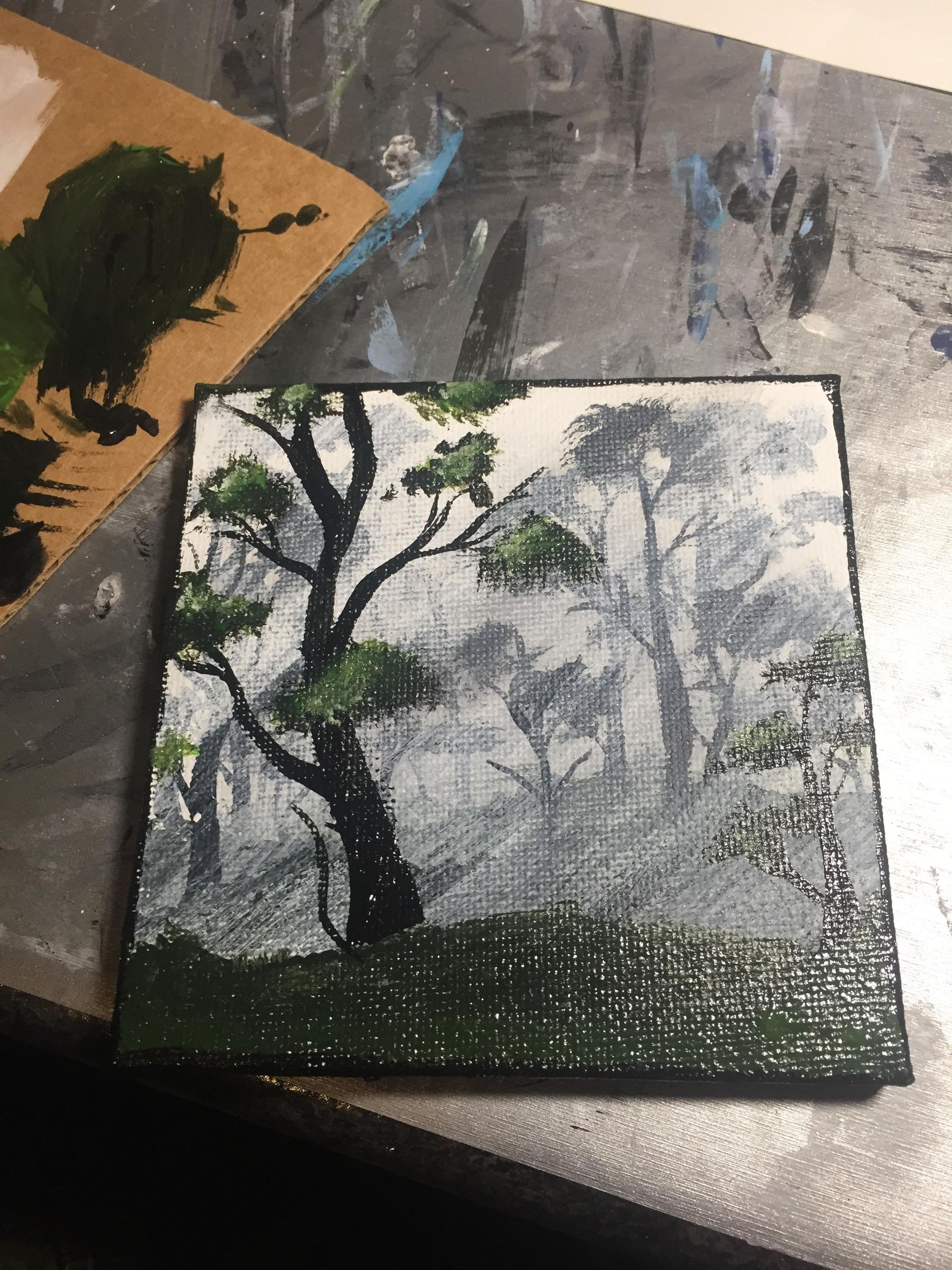 18+ Foggy Forest Painting - MatildeDani