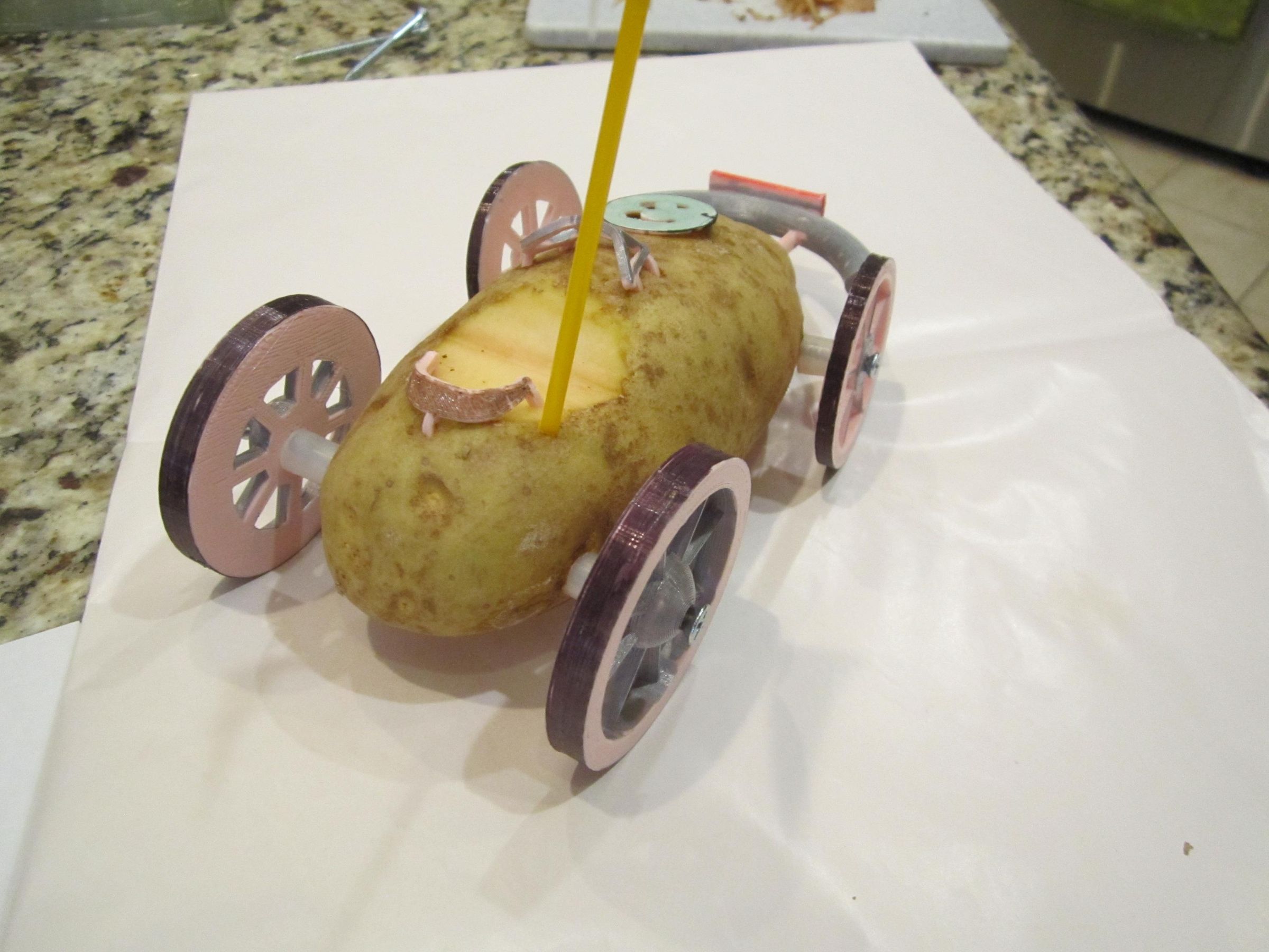 Spud Racer the Tinker CAD Series! : 5 Steps (with Pictures) - Instructables