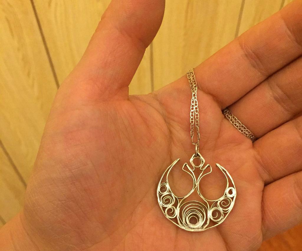 Star Wars Rebel Alliance Pendant in Fine Silver : 8 Steps (with ...