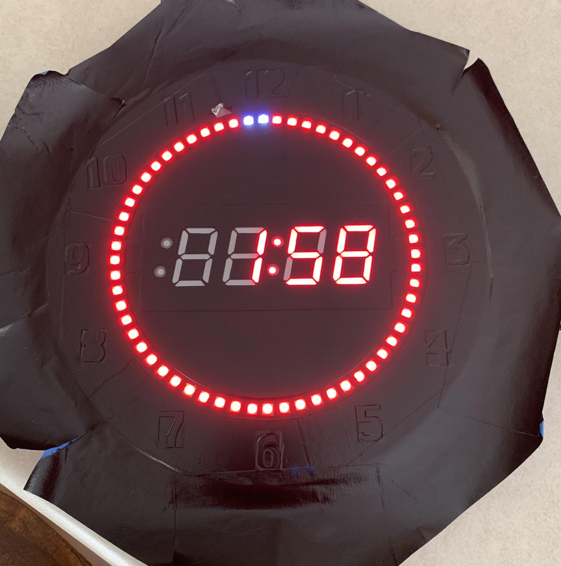 7-Segment NeoPixel Clock With Countdown Timer : 8 Steps (with Pictures ...