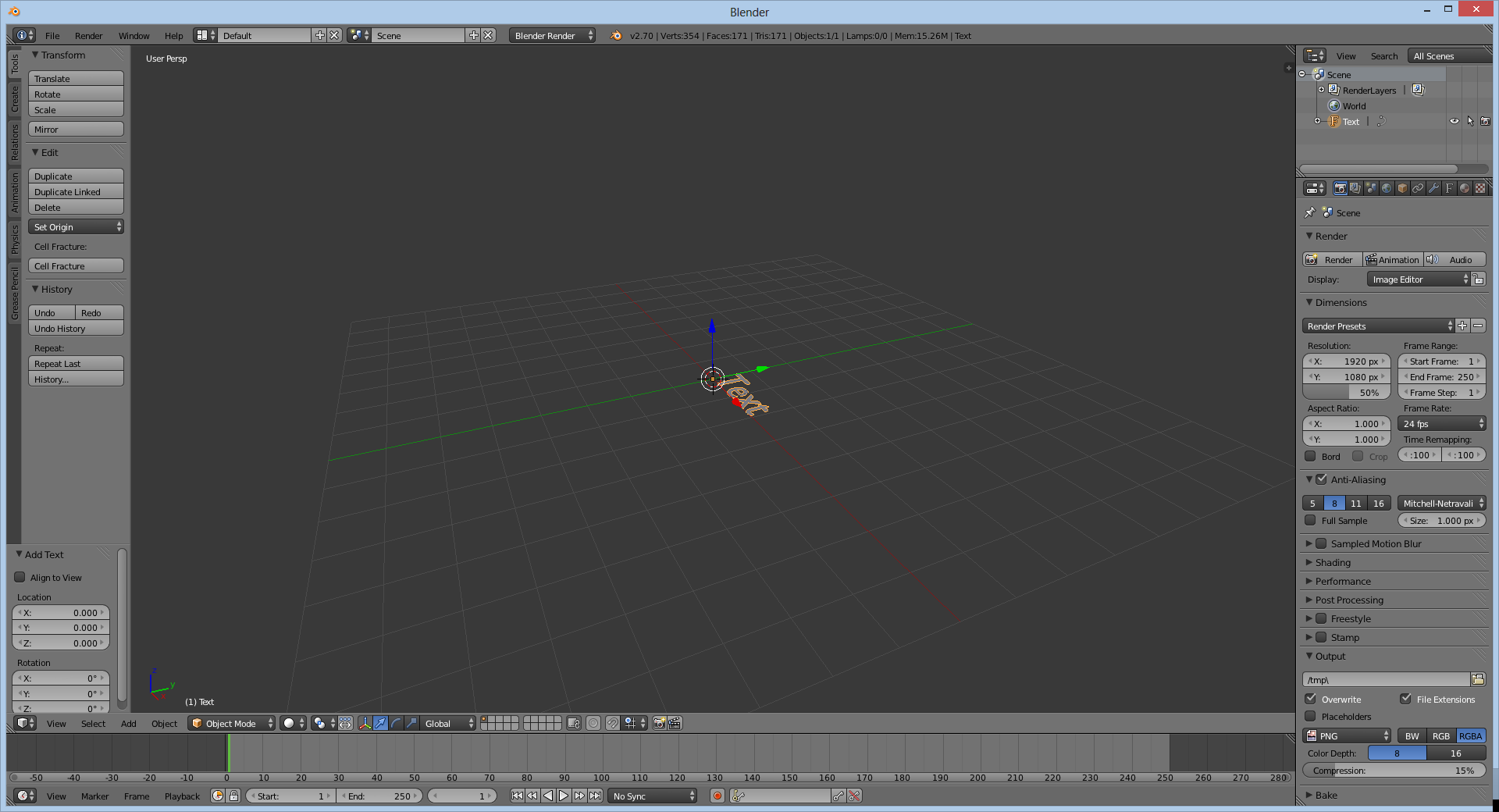 How to Use Text in Blender : 8 Steps - Instructables
