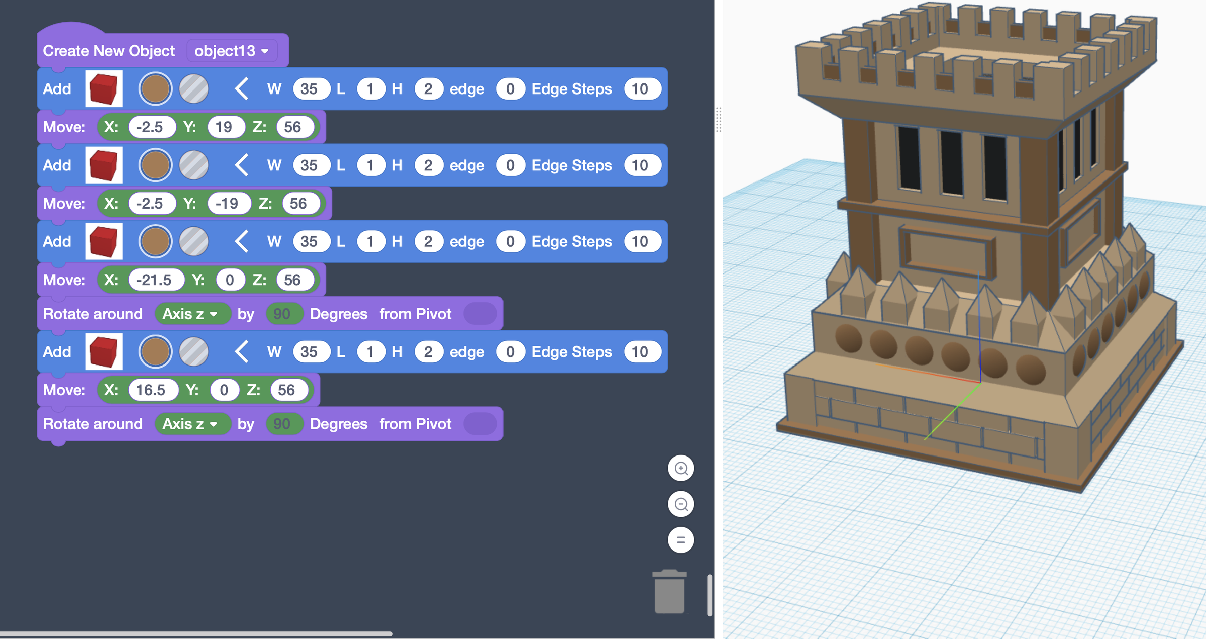 Castle Planter (with Tinkercad Code Blocks) : 25 Steps (with Pictures ...