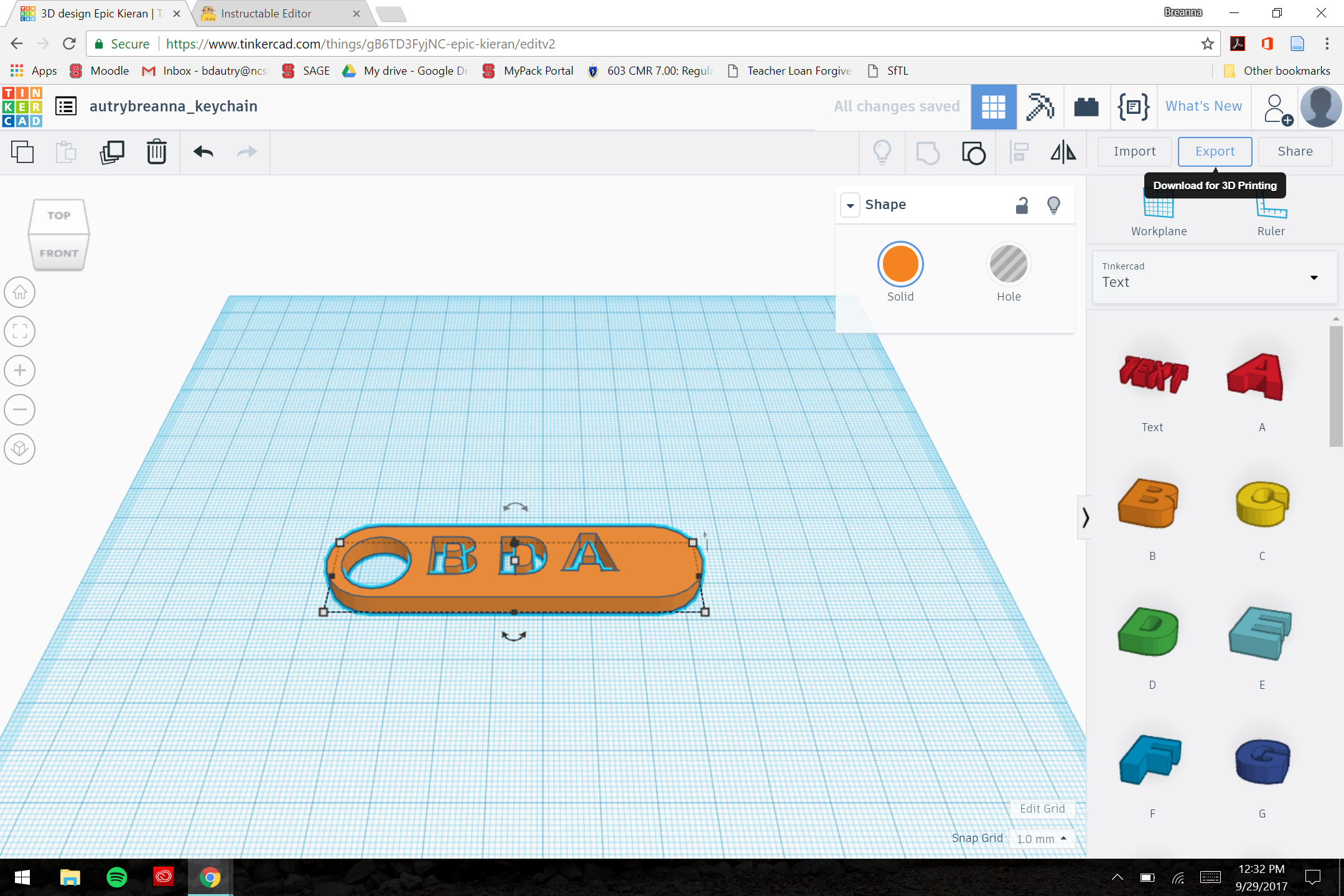How to Use TinkerCad: Keychain Edition : 7 Steps (with Pictures) - Instructables