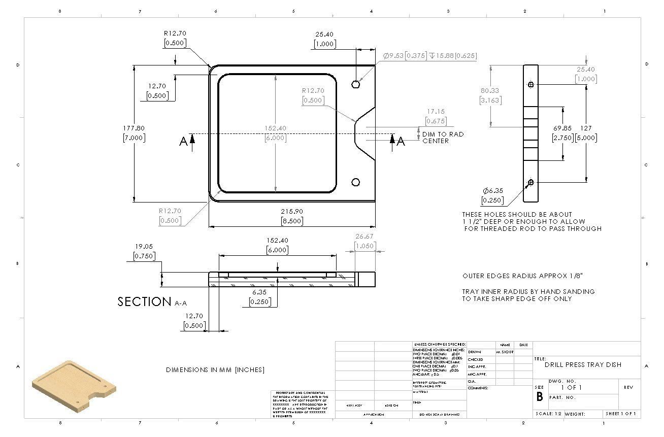 A Simple Drill Press Tray : 5 Steps (with Pictures) - Instructables