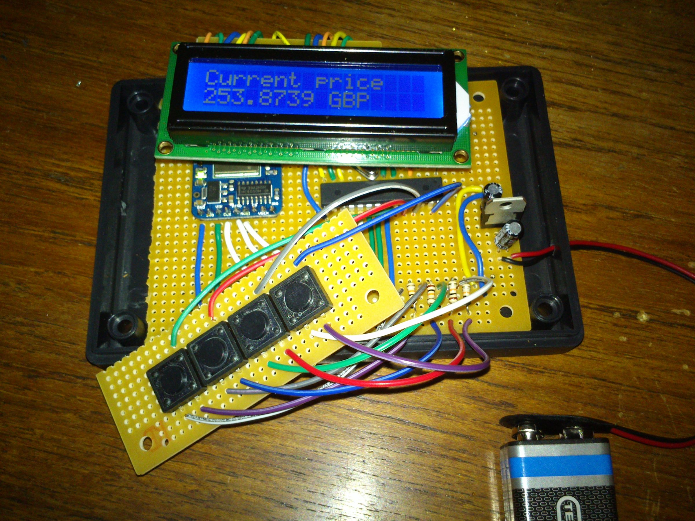 Bitcoin Price Ticker (almost) From Scratch Using Arduino As ISP : 6 ...