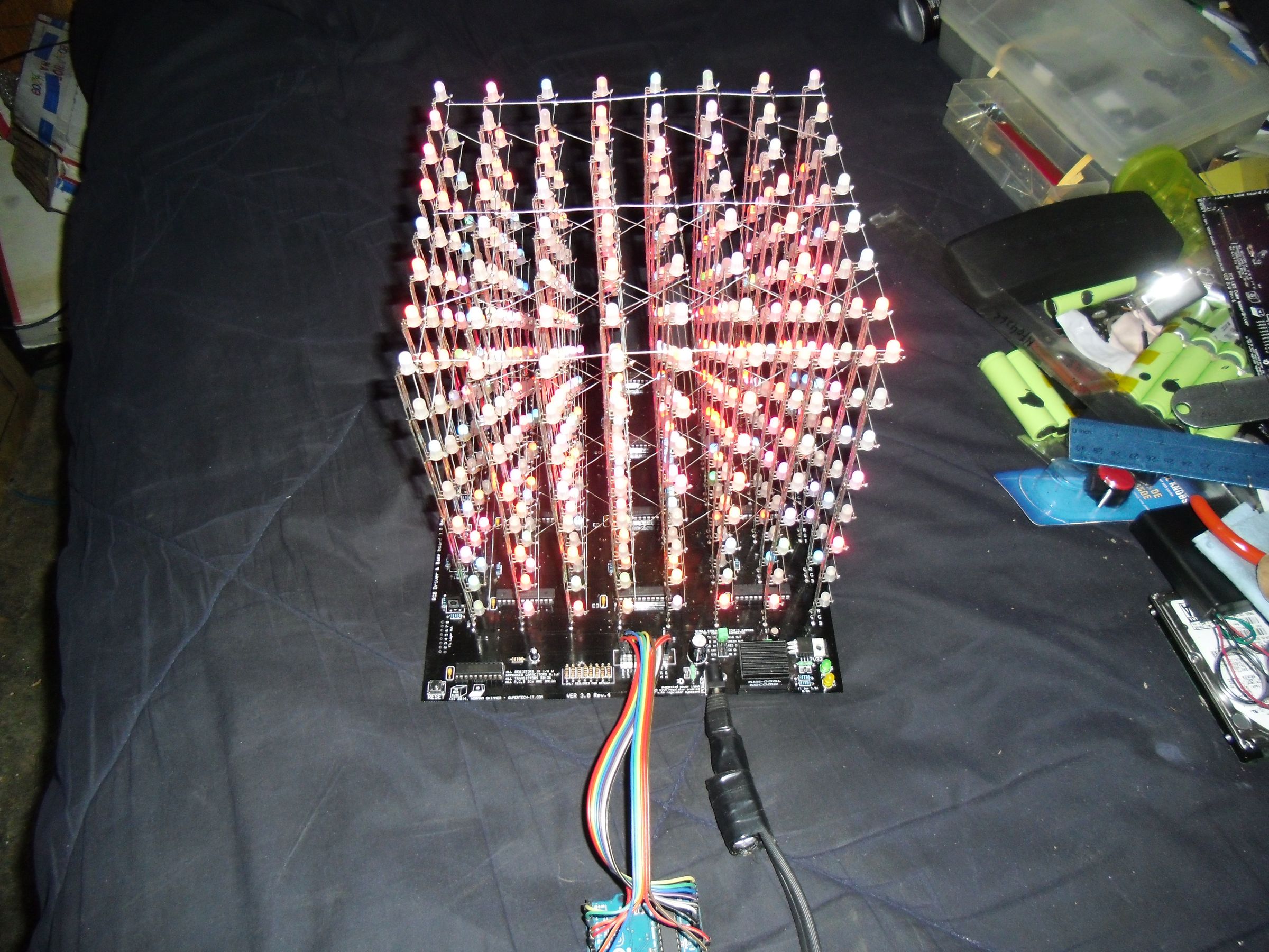 8X8X8 3D RGB LED Cube : 18 Steps (with Pictures) - Instructables