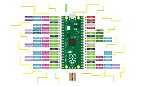 Raspberry Pi Pico Controlled 64x32 Led Matrix Circuitpython 11 Steps Instructables