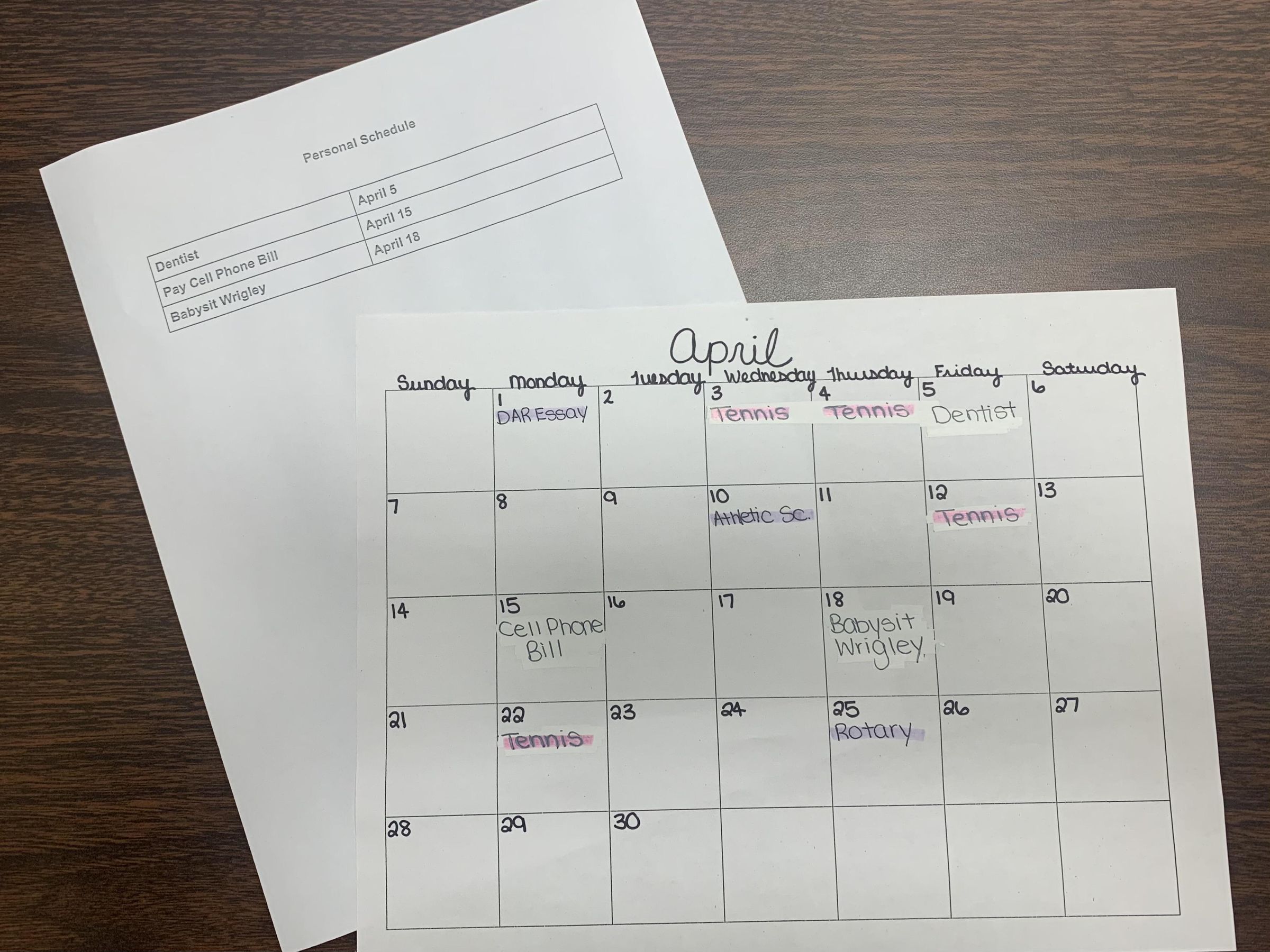 How to Draw a Calendar and Organize Your Tasks : 10 Steps - Instructables
